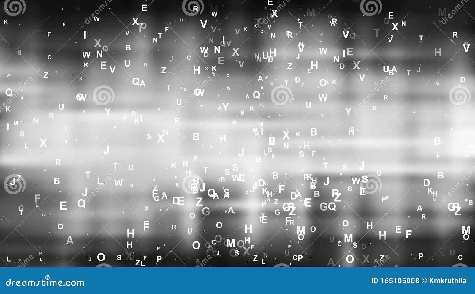 Black and Grey Random Letters Background Vector Graphic Stock Vector ...