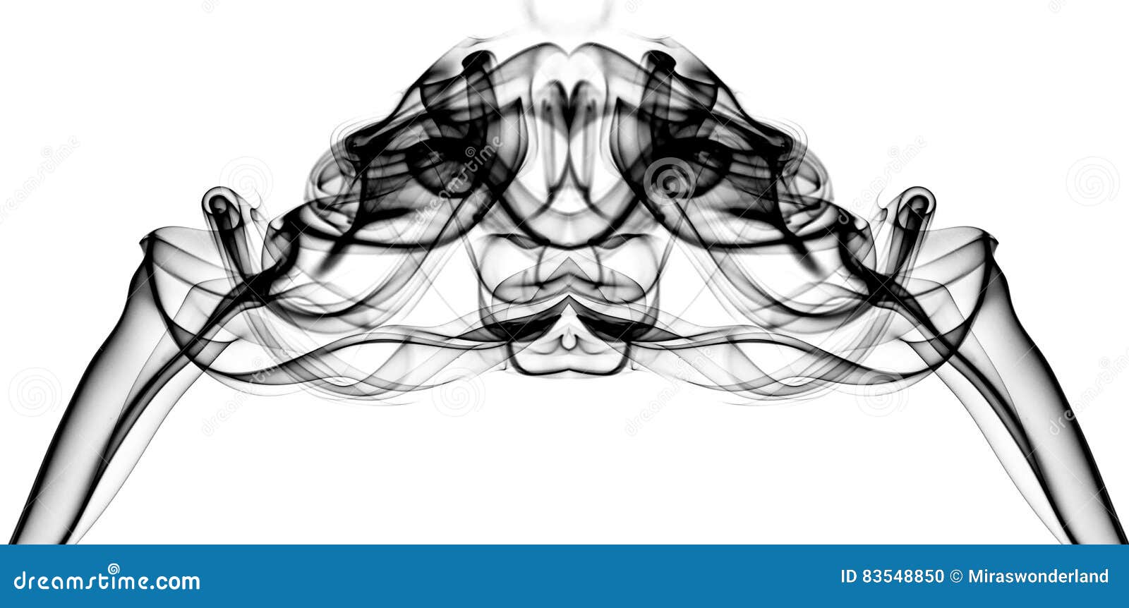 Black and Grey Smoke in the Shape of a Figure Stock Illustration ...