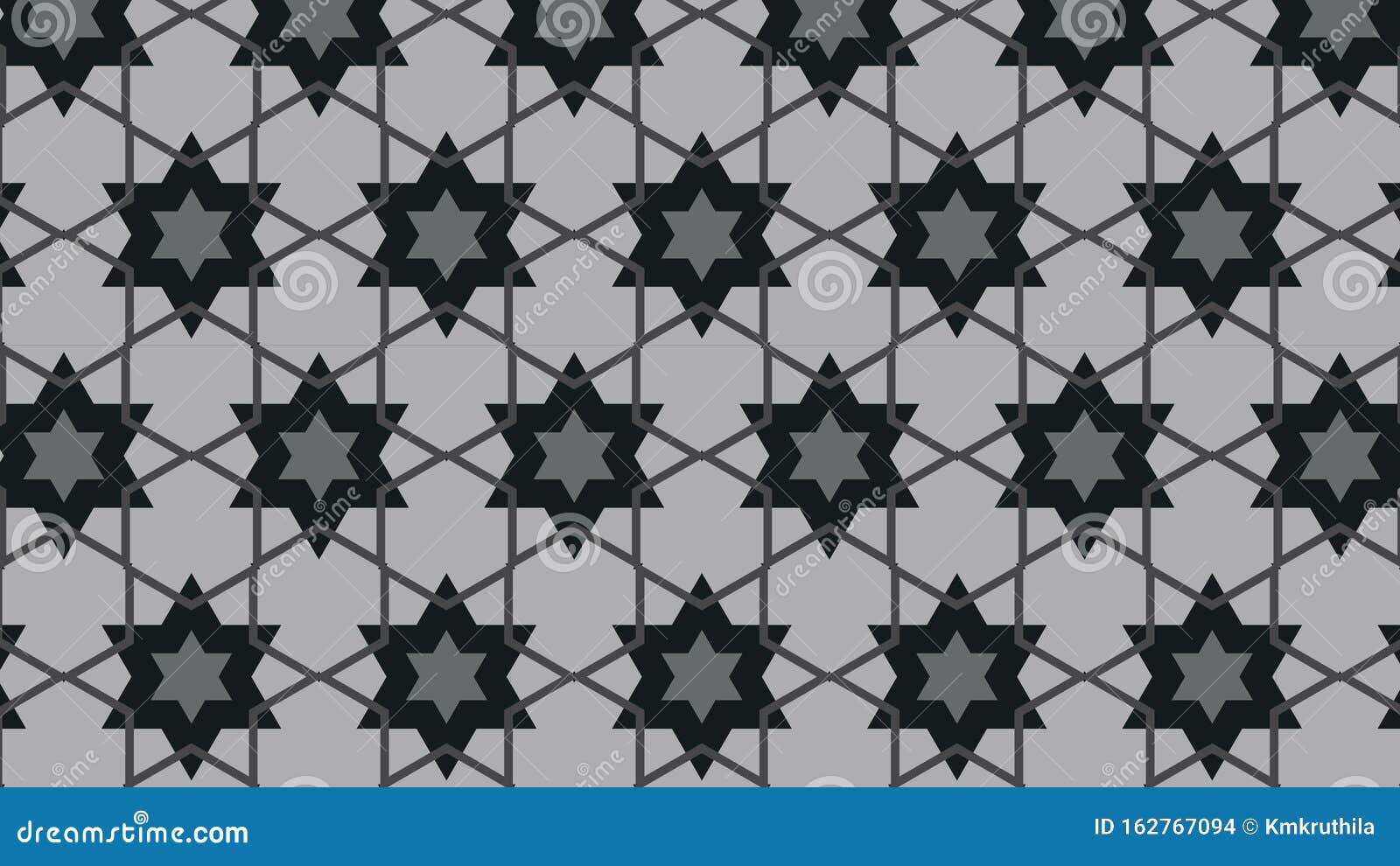 Black and Grey Star Pattern Stock Vector - Illustration of grey ...