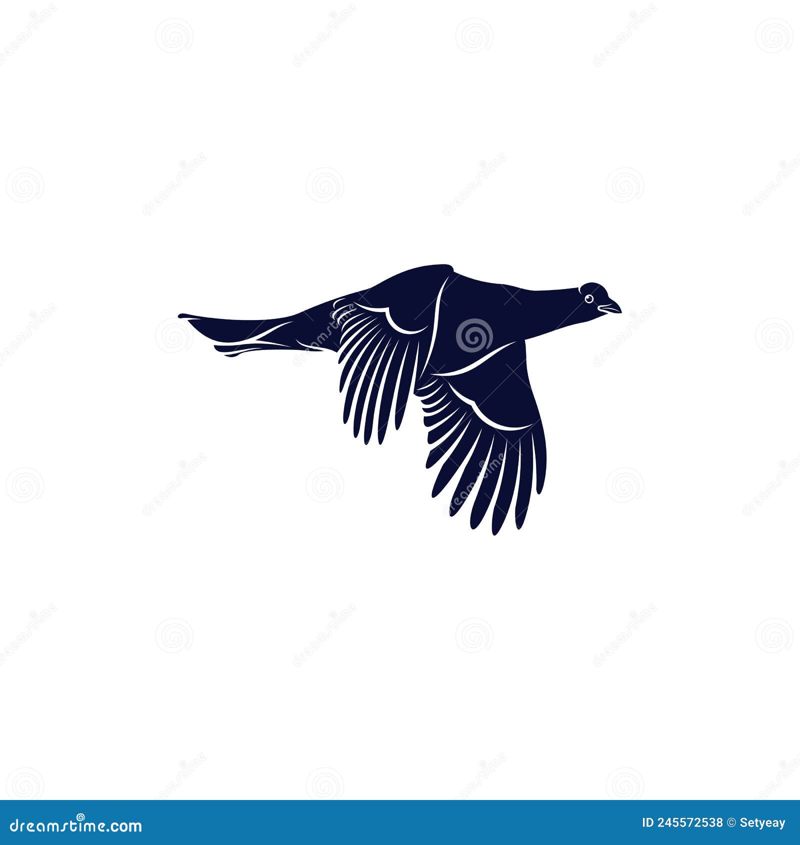 Black Grouse Design Vector Illustration, Creative Black Grouse Logo ...