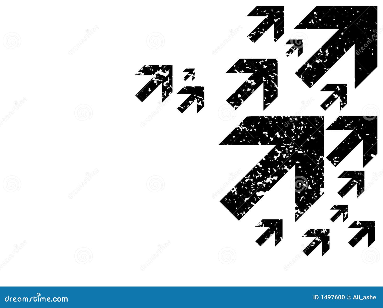 Black grunge Arrows stock vector. Illustration of colour - 1497600