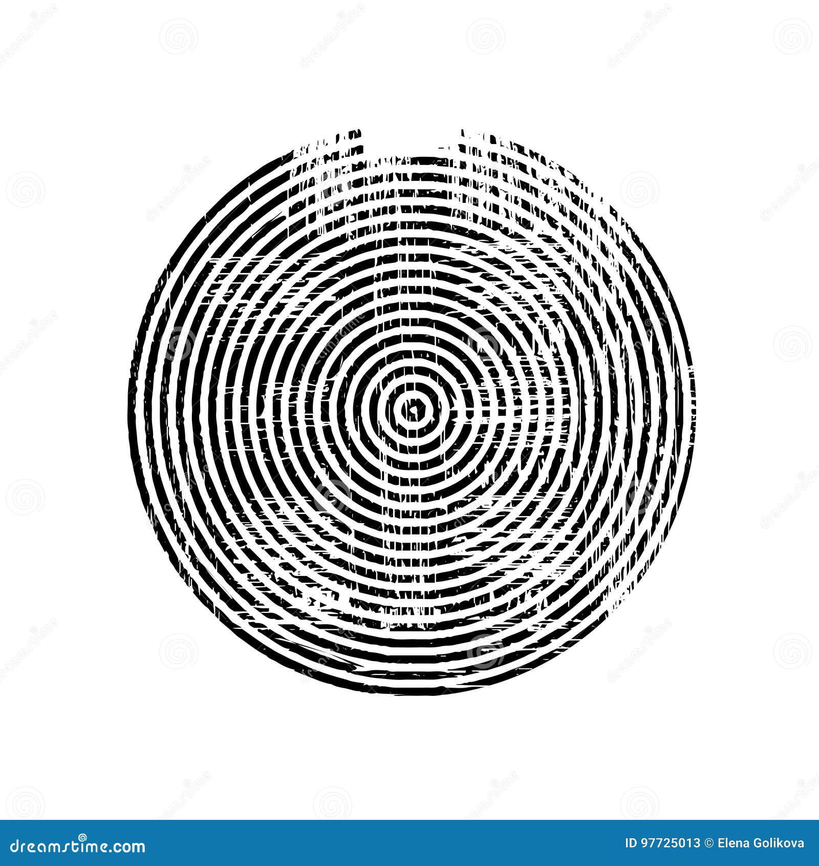 Concentric Circle Infographic Diagram Design Template With Five Pies ...