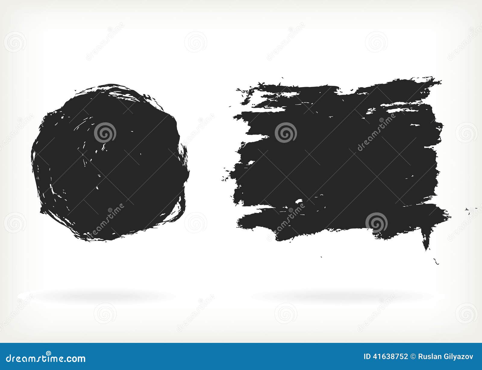 Black Grunge Design Elements Stock Illustration - Illustration of ...