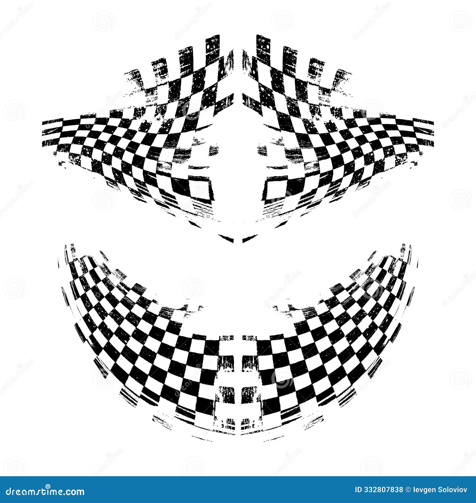 Grunge Checkered Race Flags Set Stock Vector - Illustration of truck ...