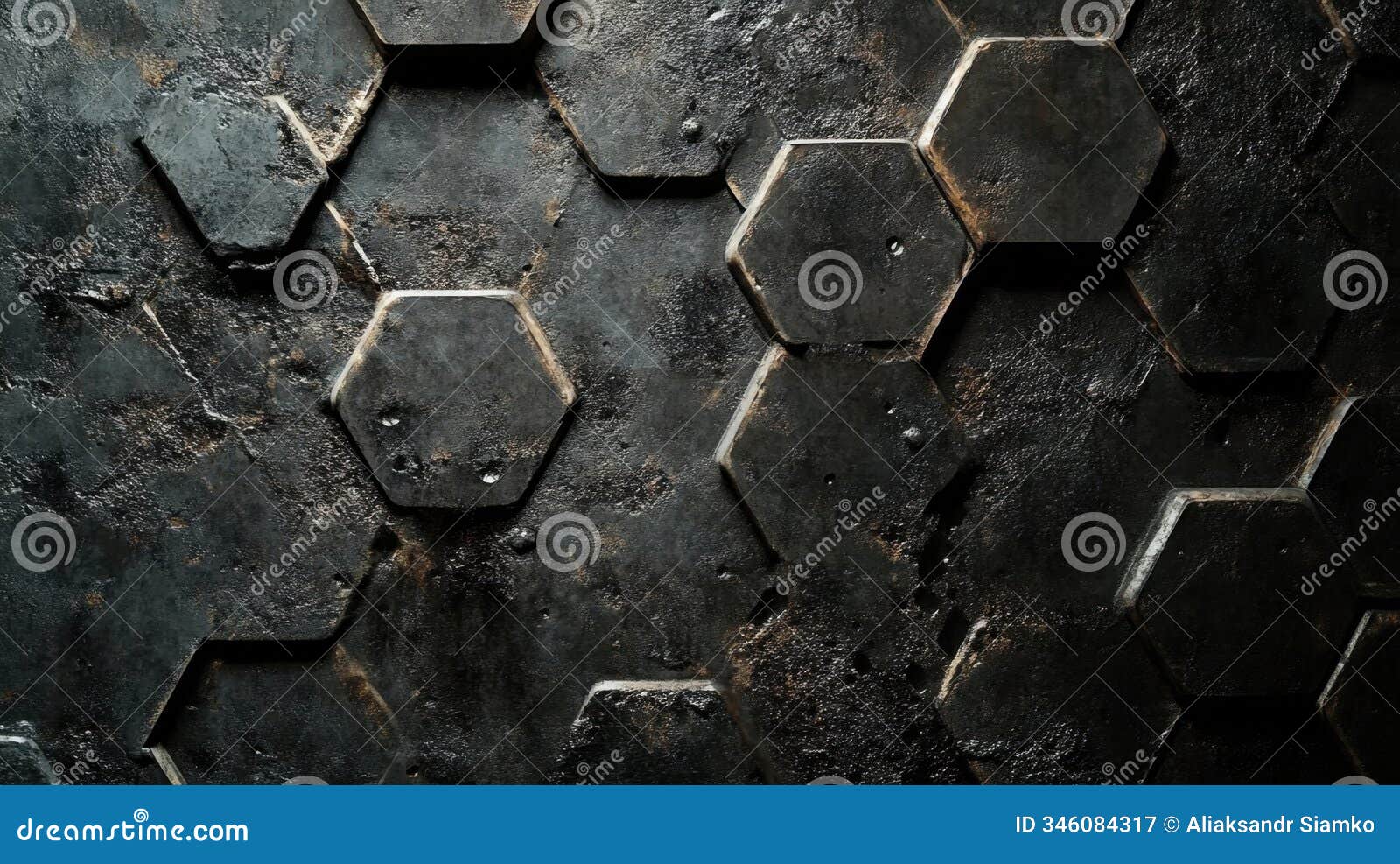 Black Grunge Hexagon Textures Background for Edgy Designs Stock ...