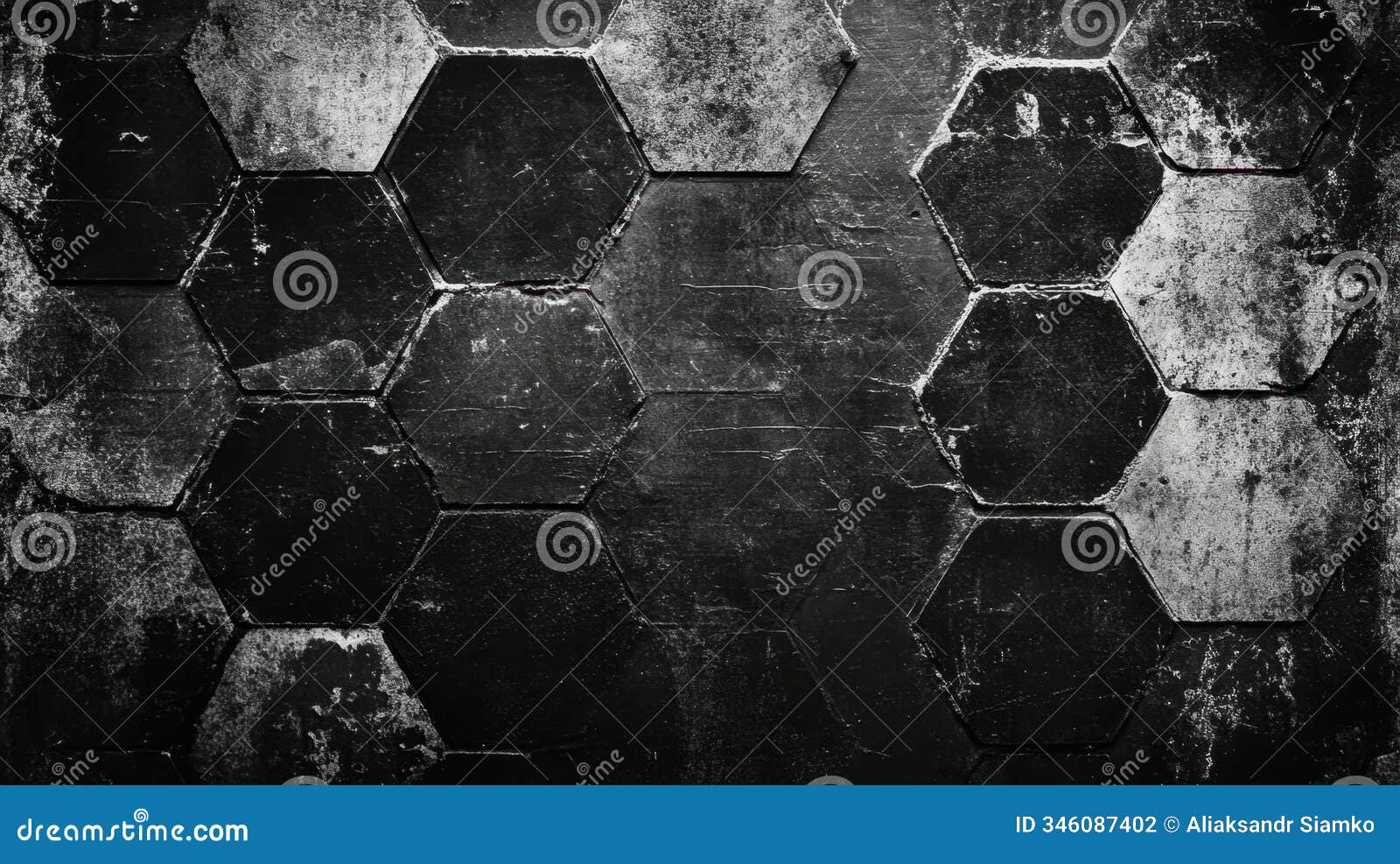 Black Grunge Hexagon Textures Background for Edgy Designs Stock ...