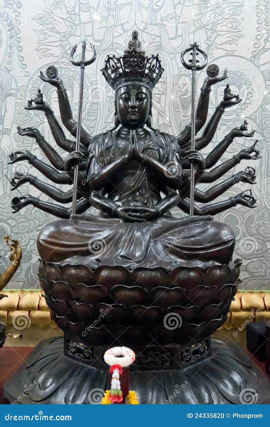 Black Guan Yin stock photo. Image of mythology, life - 24335820