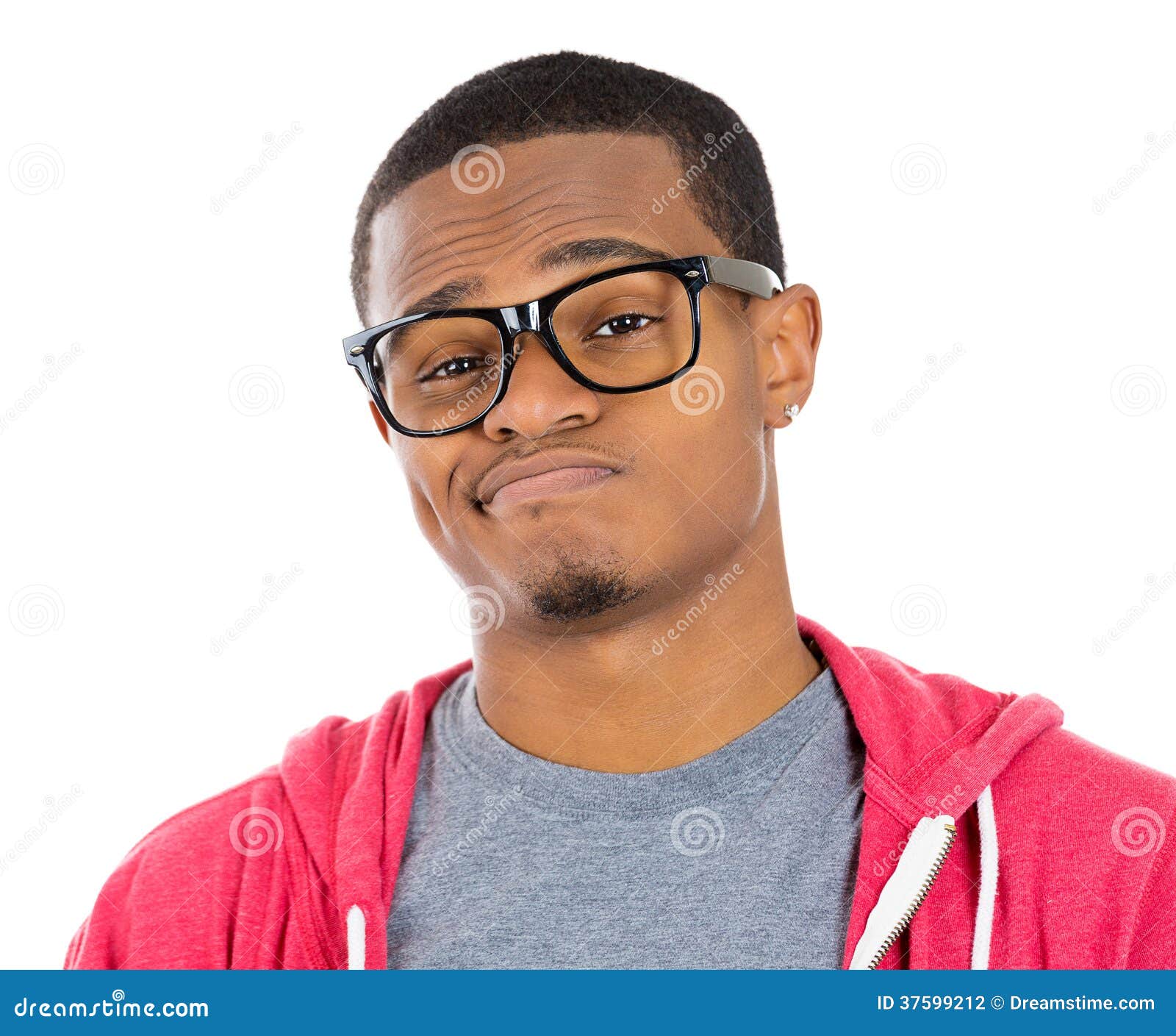 Black Guy with Skeptical Look on Face Stock Photo - Image of question ...