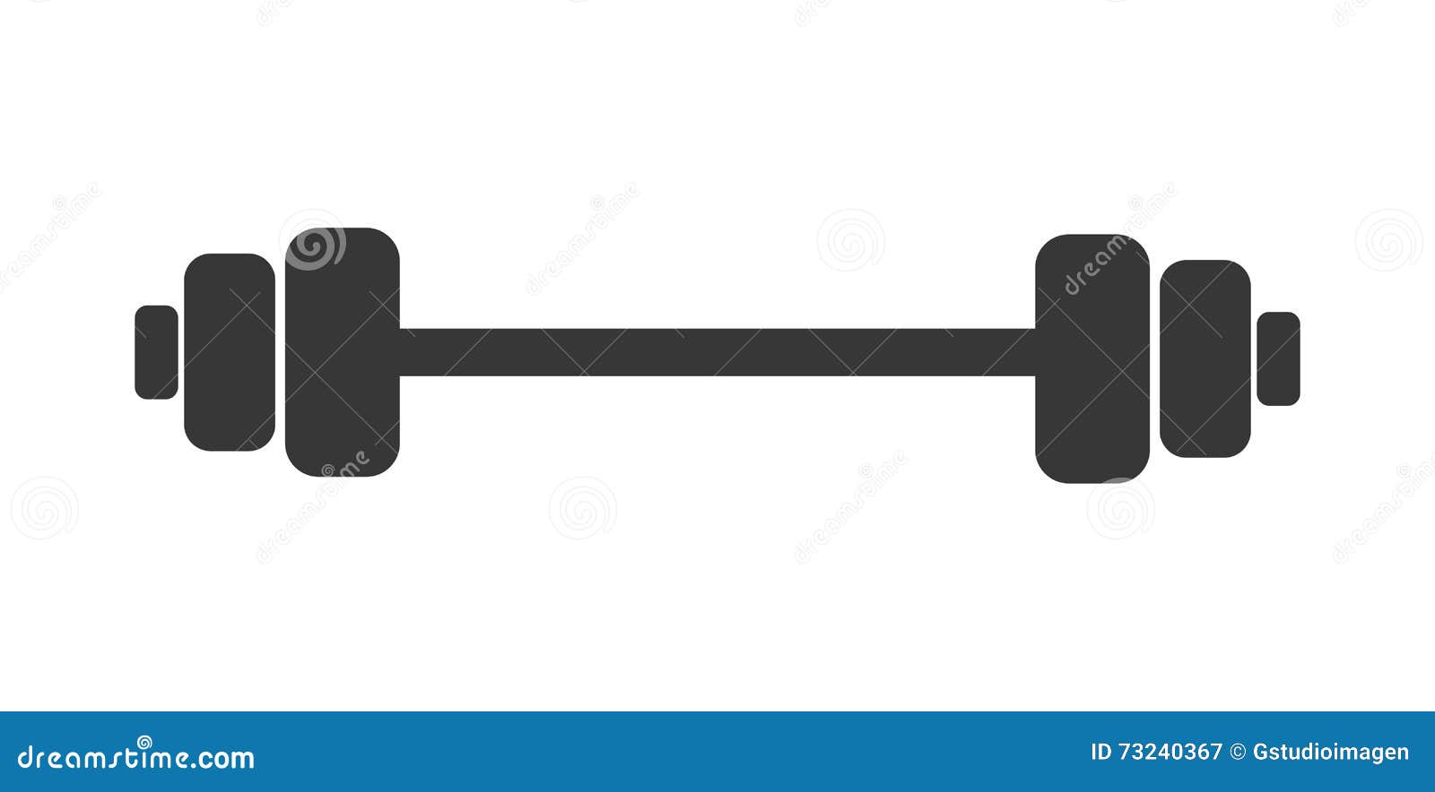 Black Gym Dumbbells Front View, Graphic Stock Image - Image of active ...