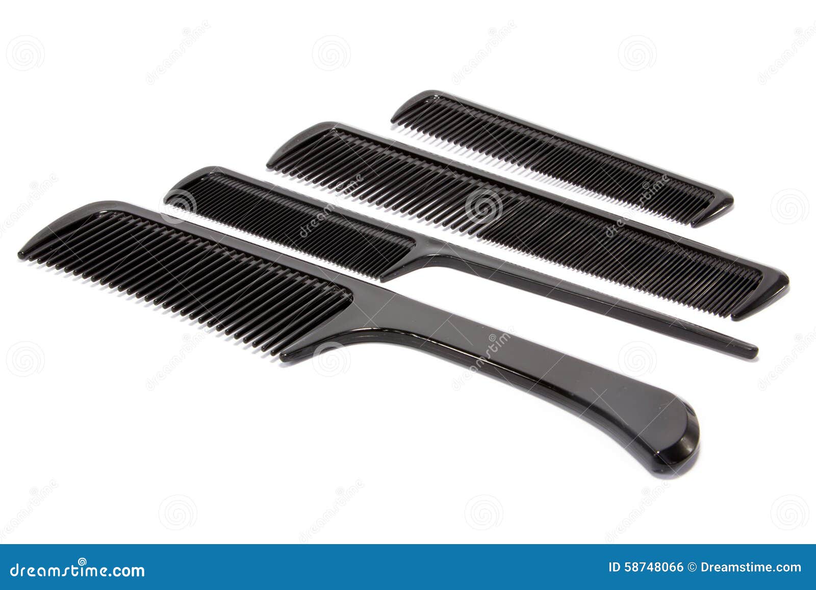 Black hair combs stock photo. Image of isolate, beauty - 58748066
