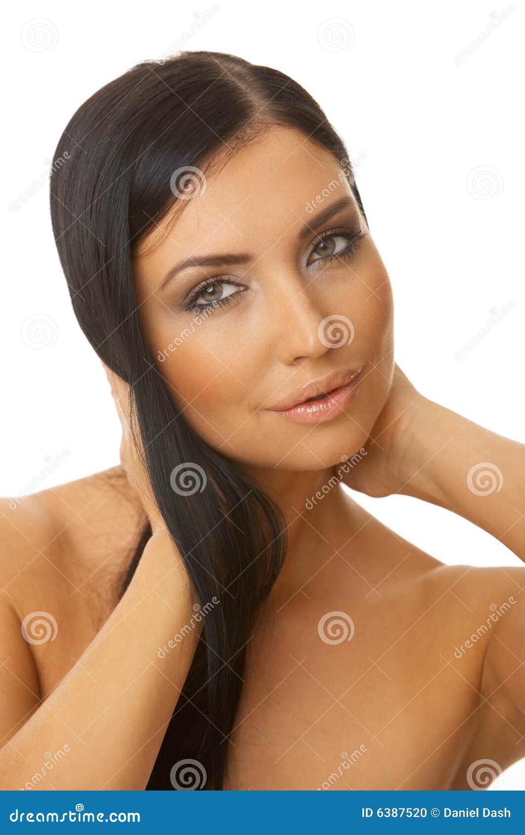 Black haired Beauty stock photo. Image of rejuvenation - 6387520