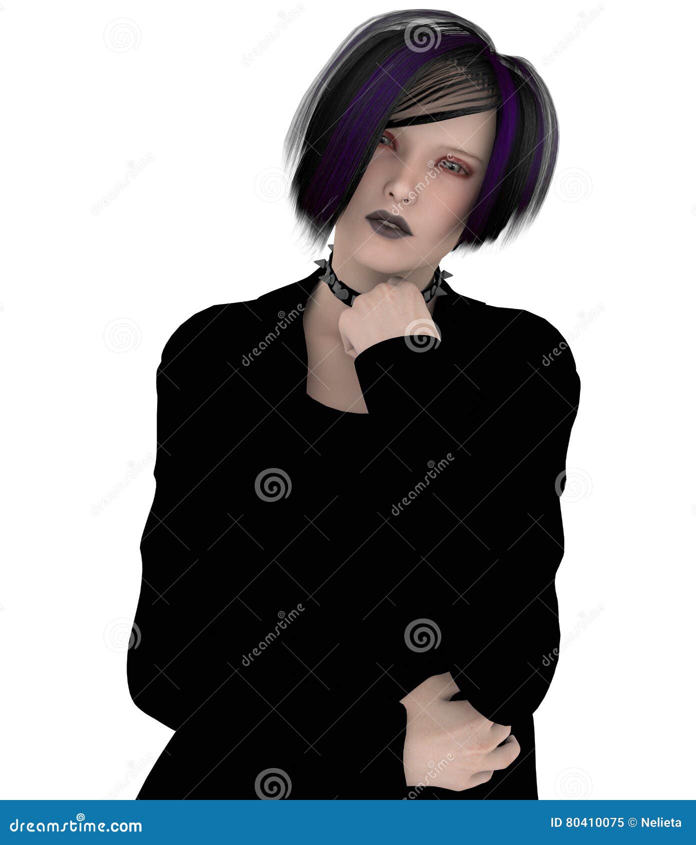 Gothic Woman With Snake Stock Image | CartoonDealer.com #8667697