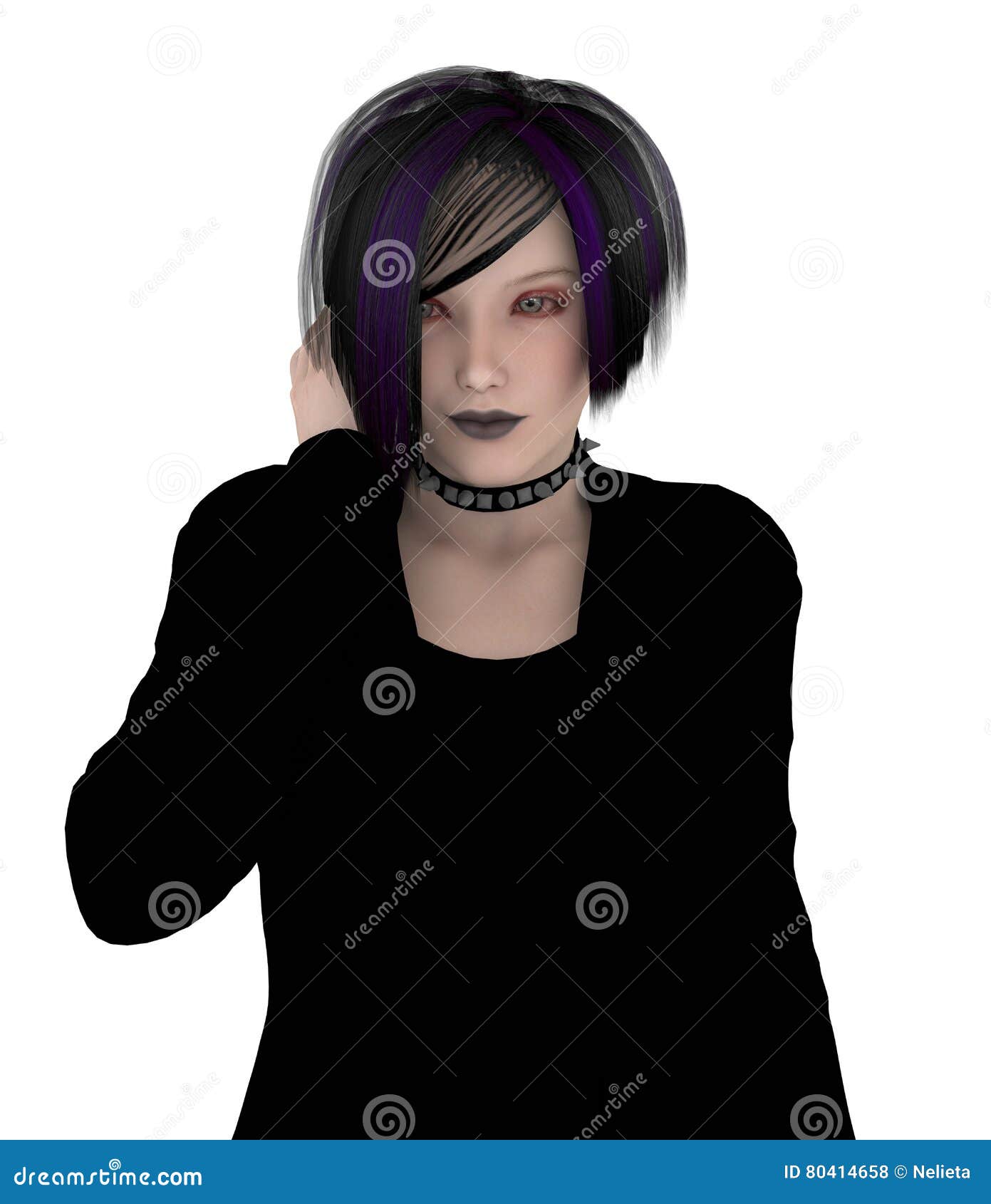 Gothic Woman With Snake Stock Image | CartoonDealer.com #8667697