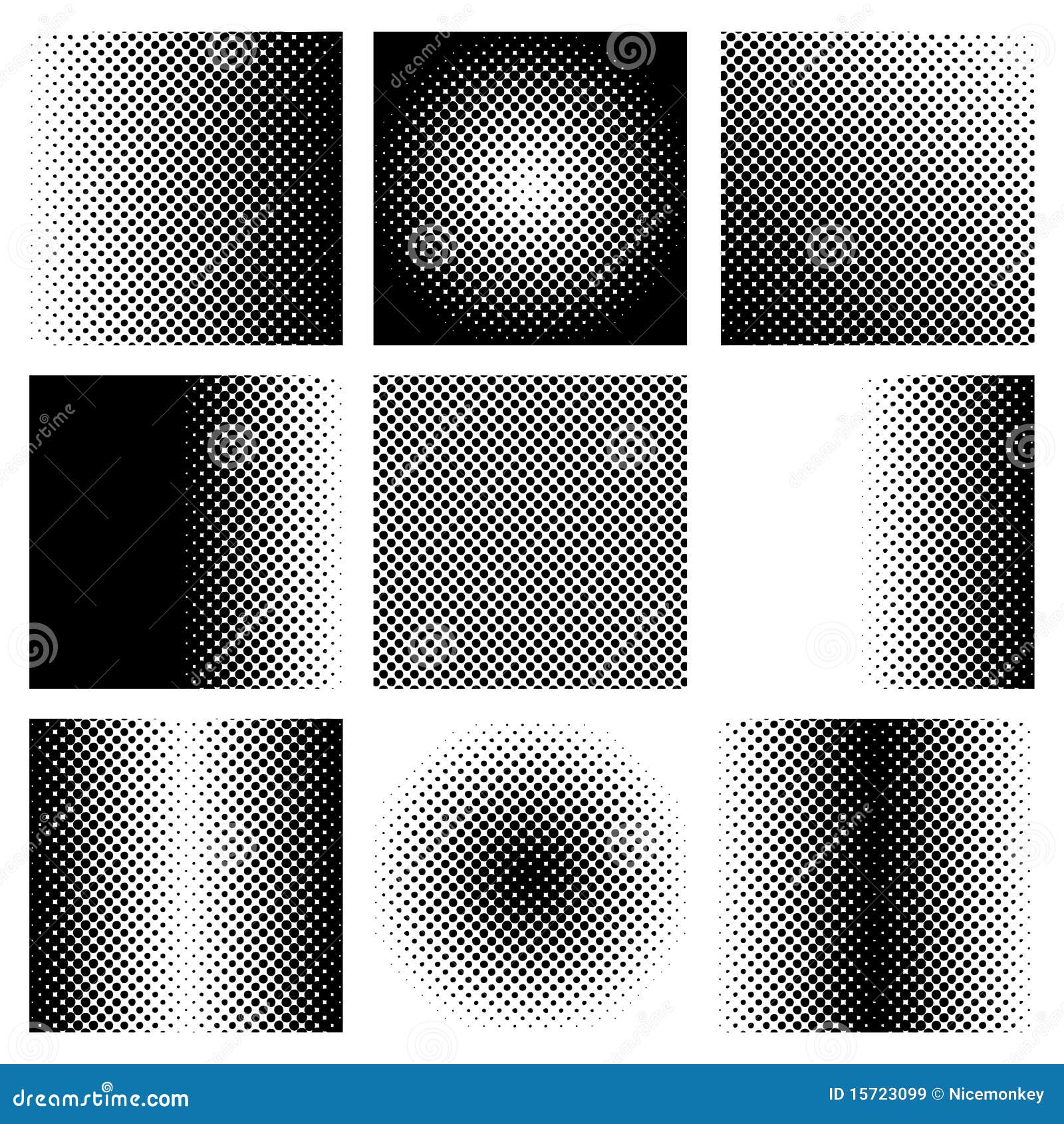 Black halftone collection stock vector. Illustration of process - 15723099