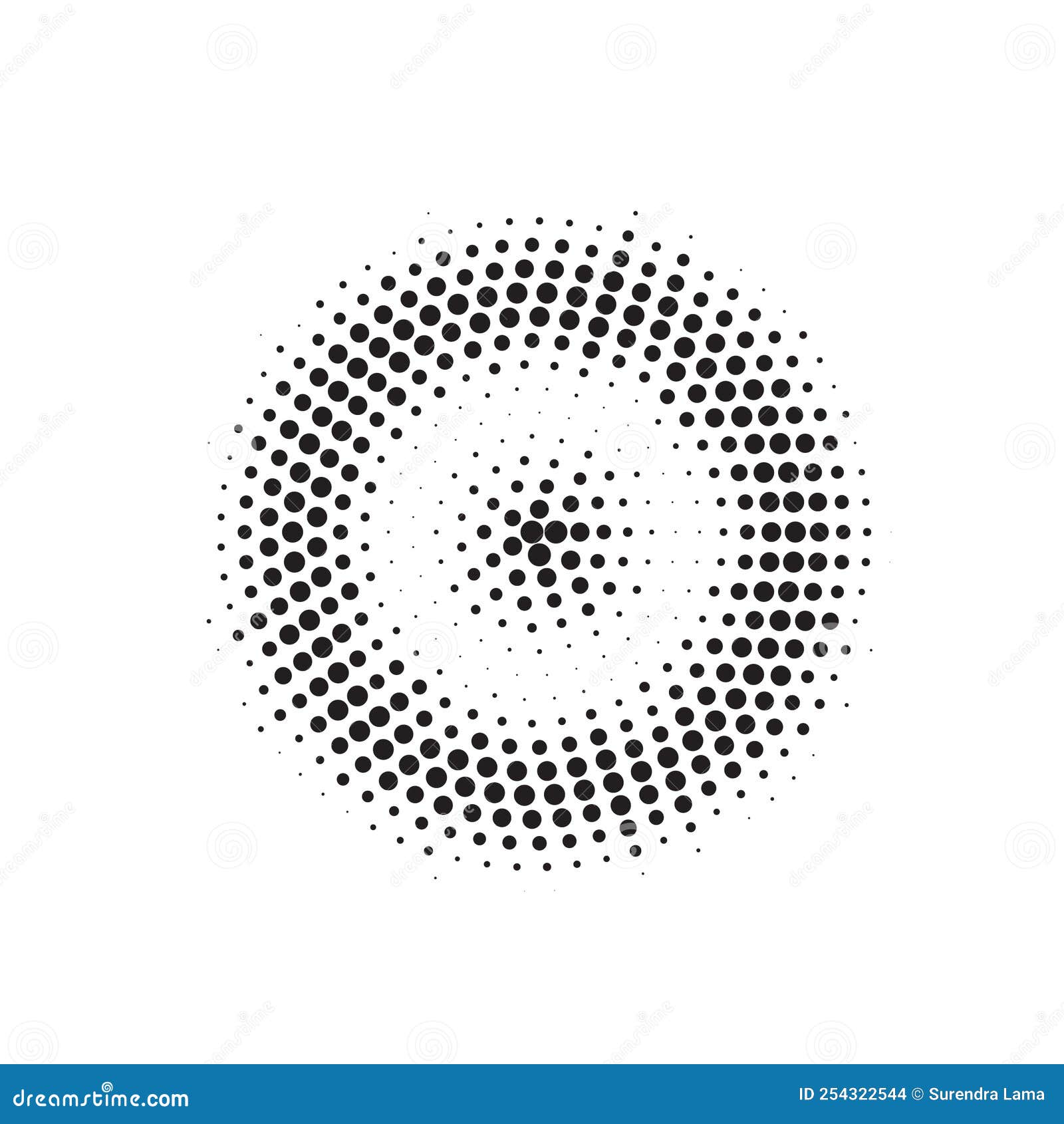 Black Halftone Dots. Texture Background. Abstract Modern. Round Logo ...
