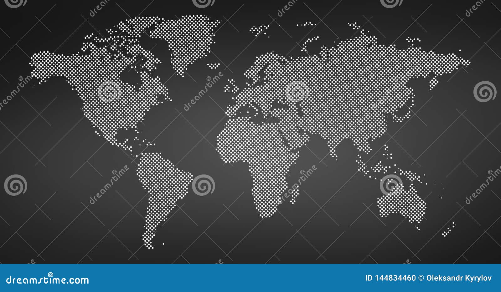 Black Halftone Dotted World Map. Vector Illustration. Dotted Map in ... Black Halftone Dotted World Map. Vector Illustration. Dotted Map in ...