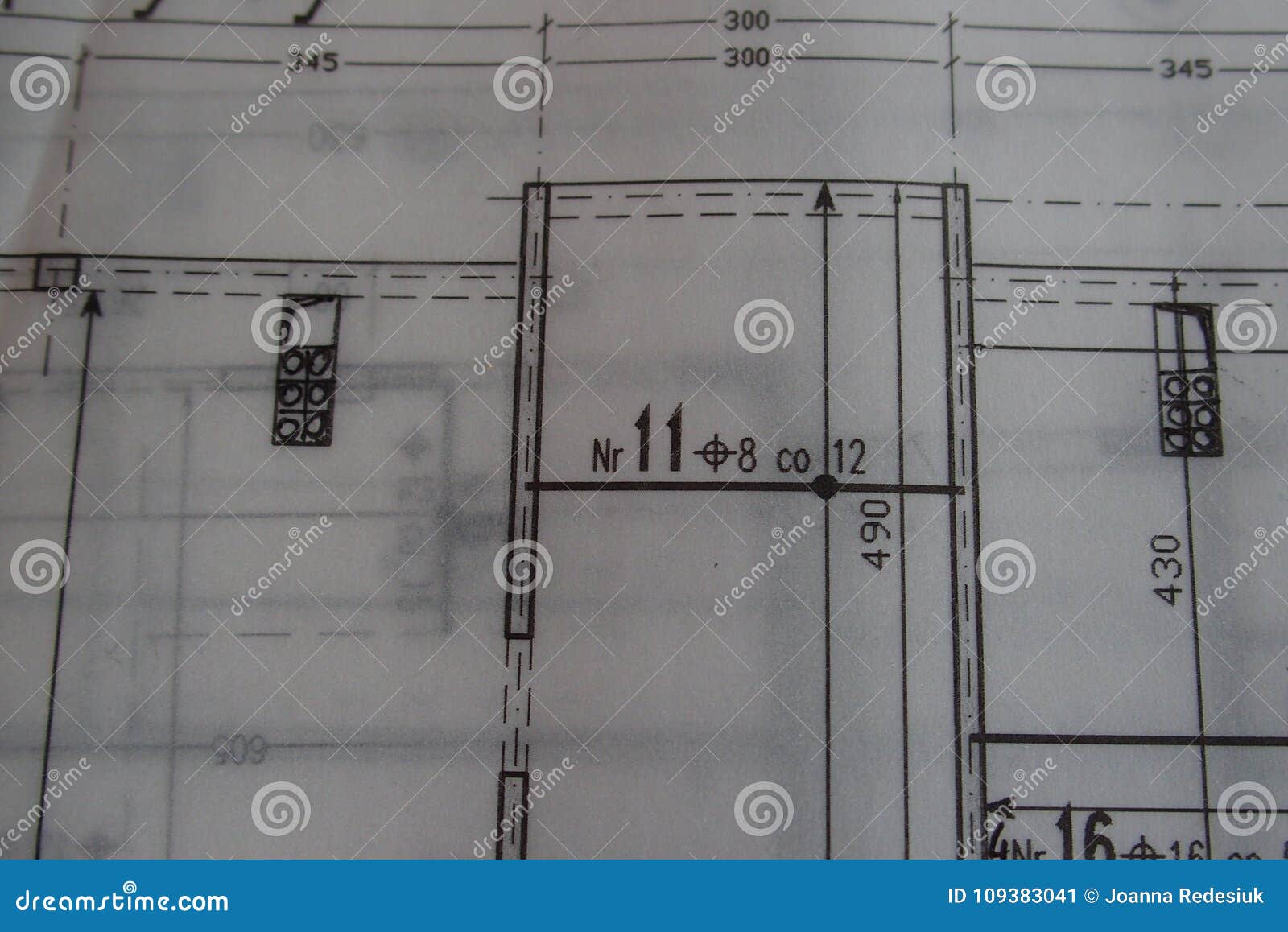 Manual Technical Drawing Made With A Pencil On Tracing Paper Royalty ...