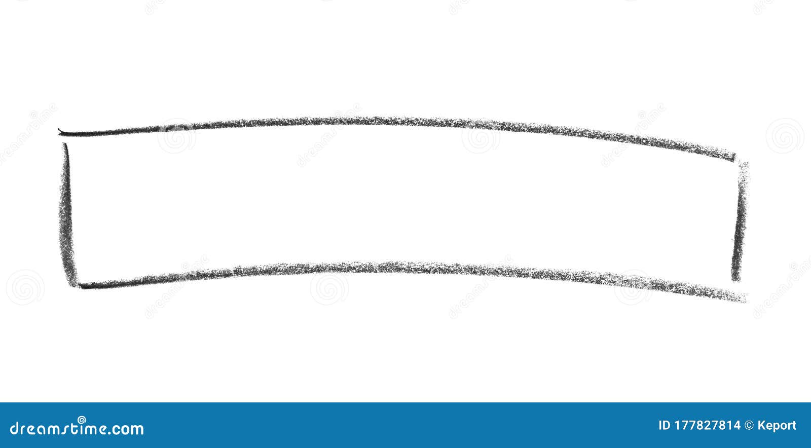 Black Hand Drawn Pencil Rectangle Frame Stock Illustration ...