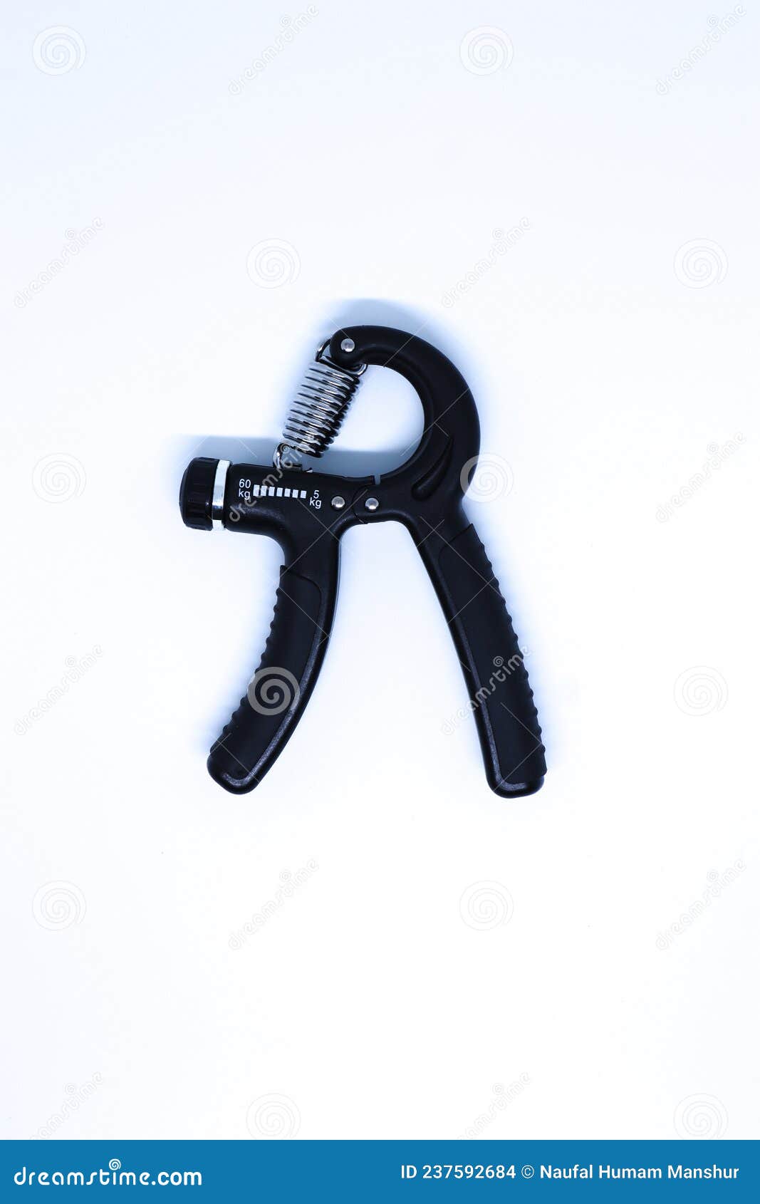 A Black Hand Grip in the Minimalist White Background with Flat Lay Shot ...