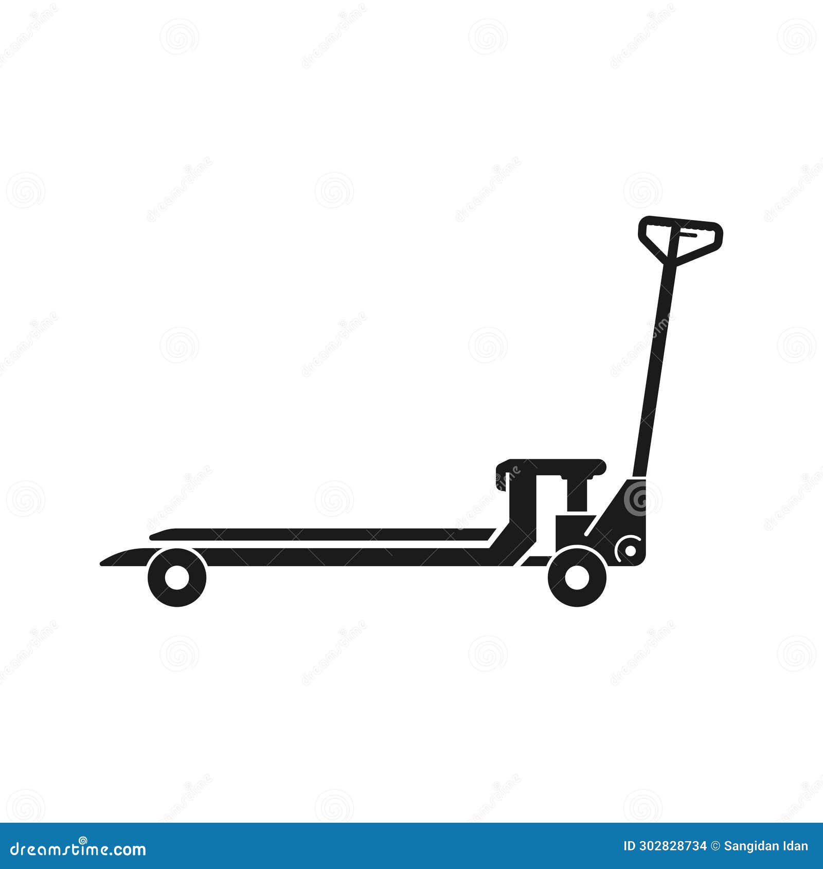 Black Hand Pallet Lifter Icon Vector Element Design Template Stock ...