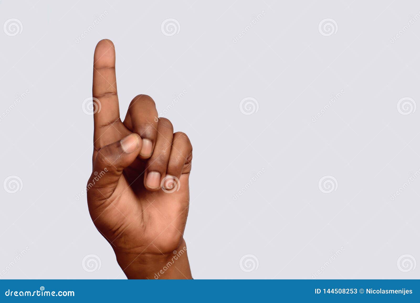 Black hand pointing up stock image. Image of gesture - 144508253