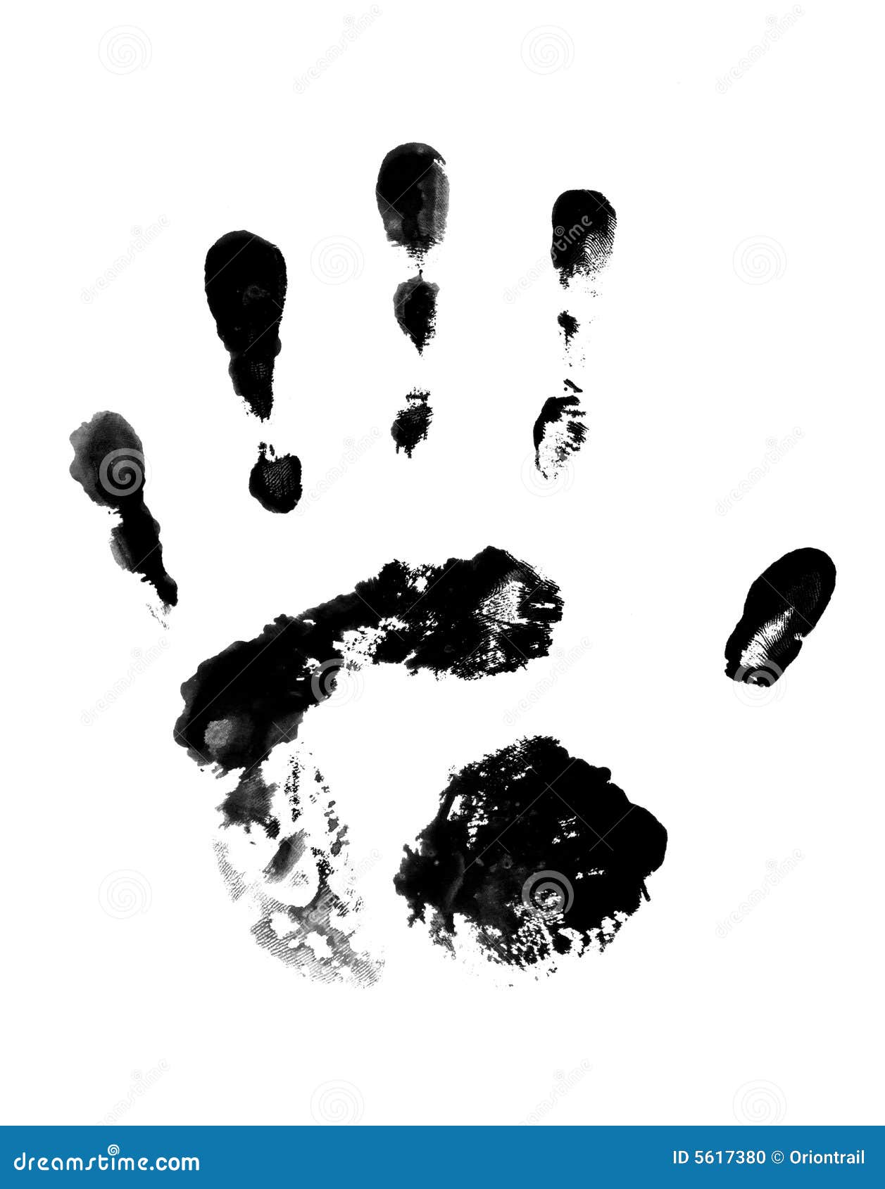 Black hand print stock photo. Image of fingerprint, fingers - 5617380