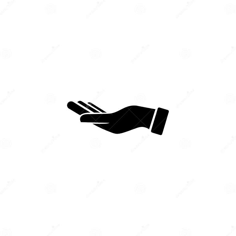 Black Hand Sign Icon. Vector Illustration Eps 10 Stock Illustration ...