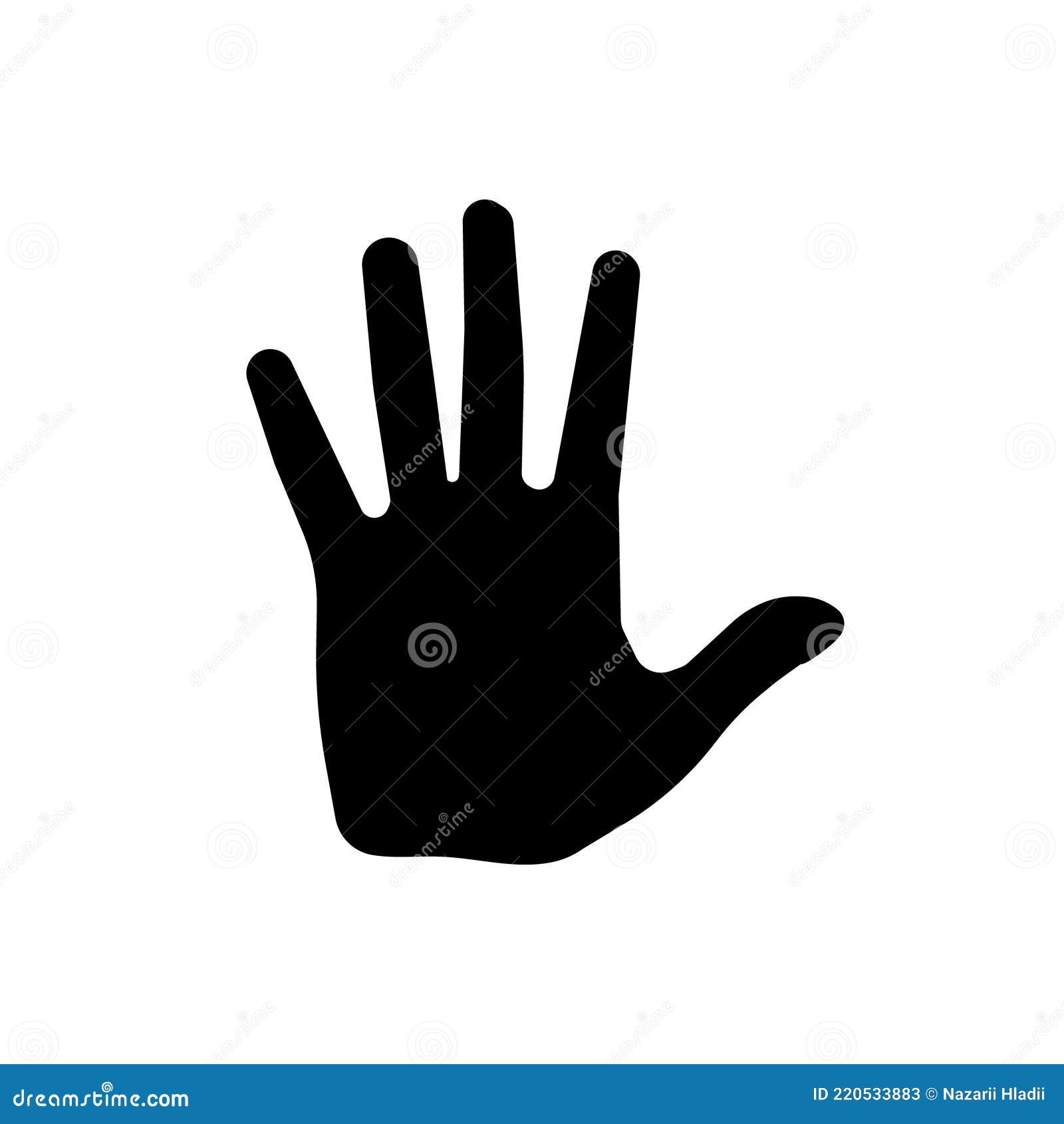 Black Halt Hand Stock Illustrations – 243 Black Halt Hand Stock ...