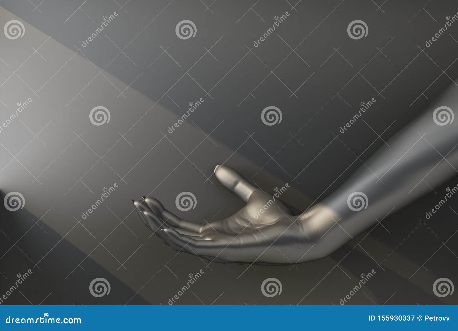 Black Hand Stretched Out of the Wall Stock Illustration - Illustration ...