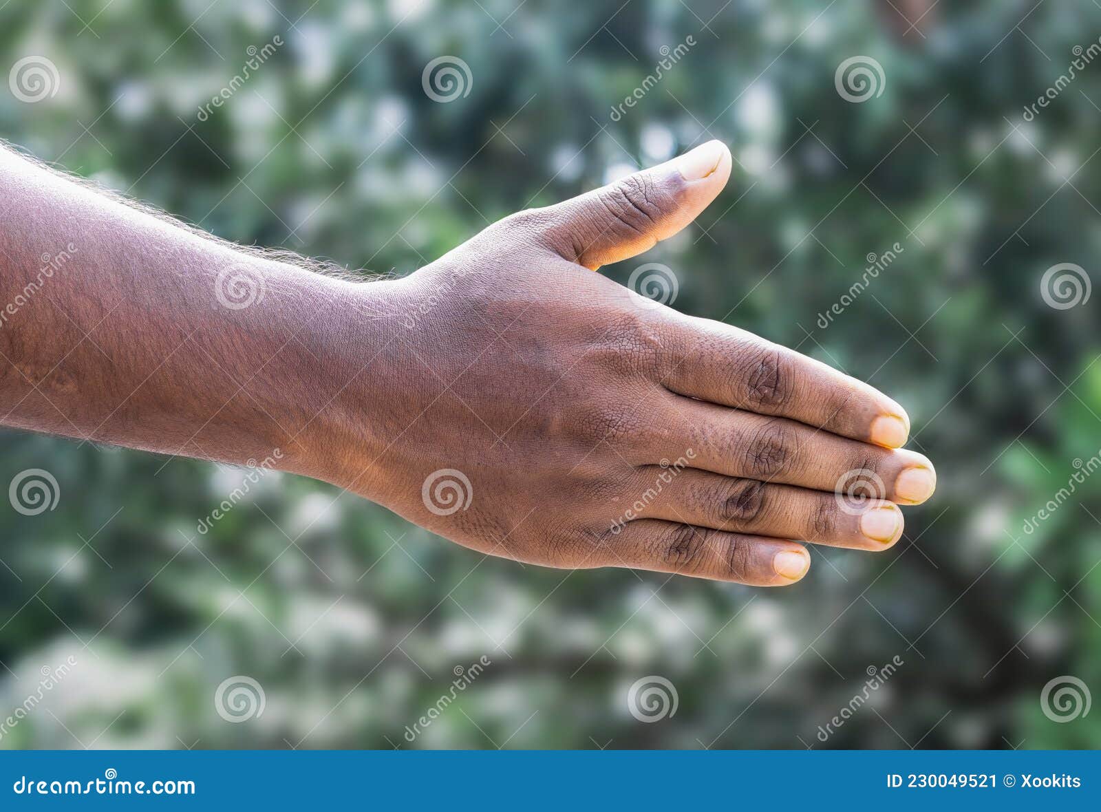 A Black Hand Stretching Toward To Help or Handshake Stock Image - Image ...