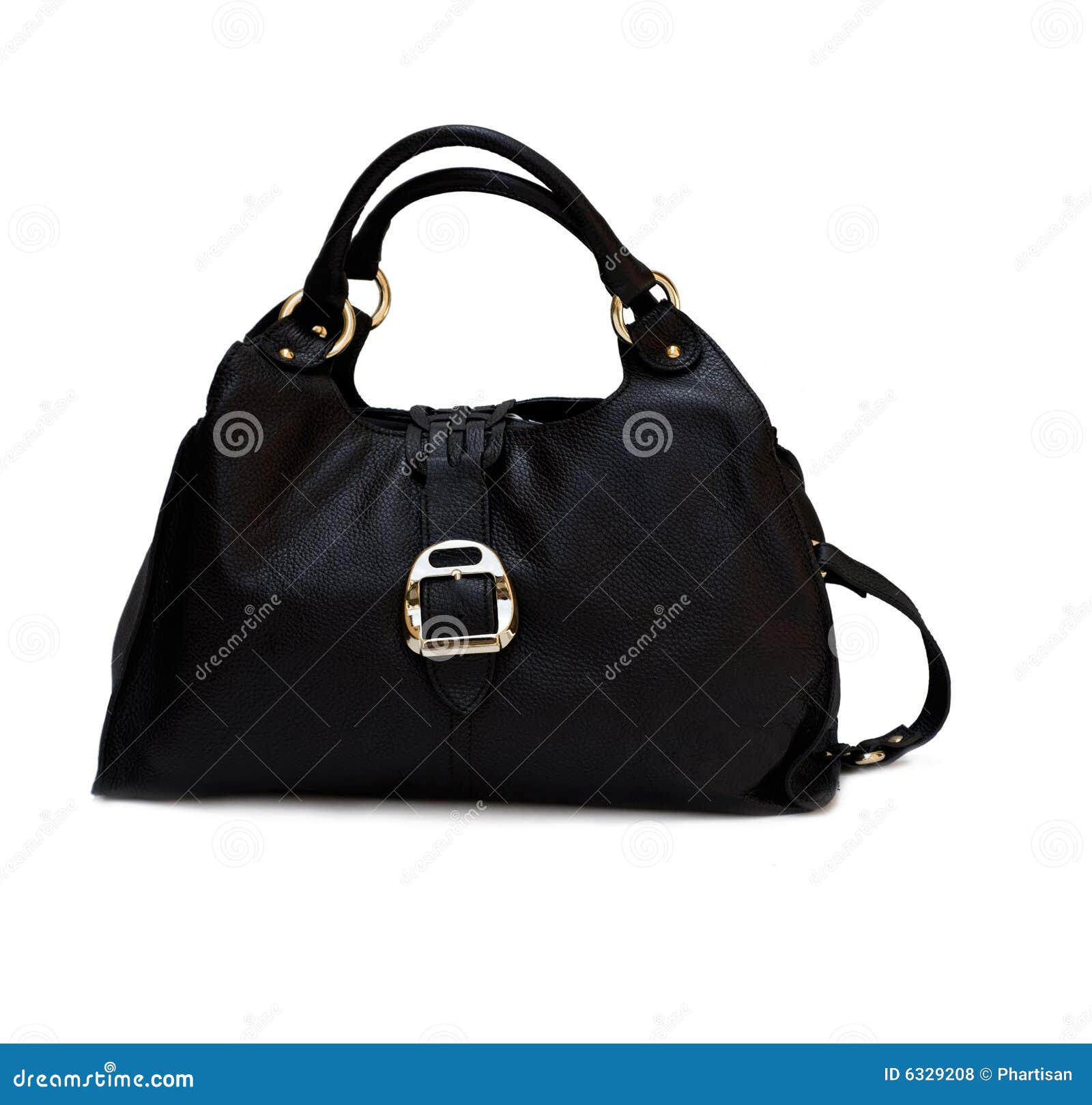 Black Handbag stock photo. Image of wear, closeup, shoulder - 6329208