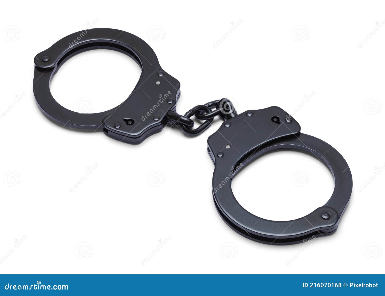 Black Handcuffs stock photo. Image of handcuffs, force - 216070168
