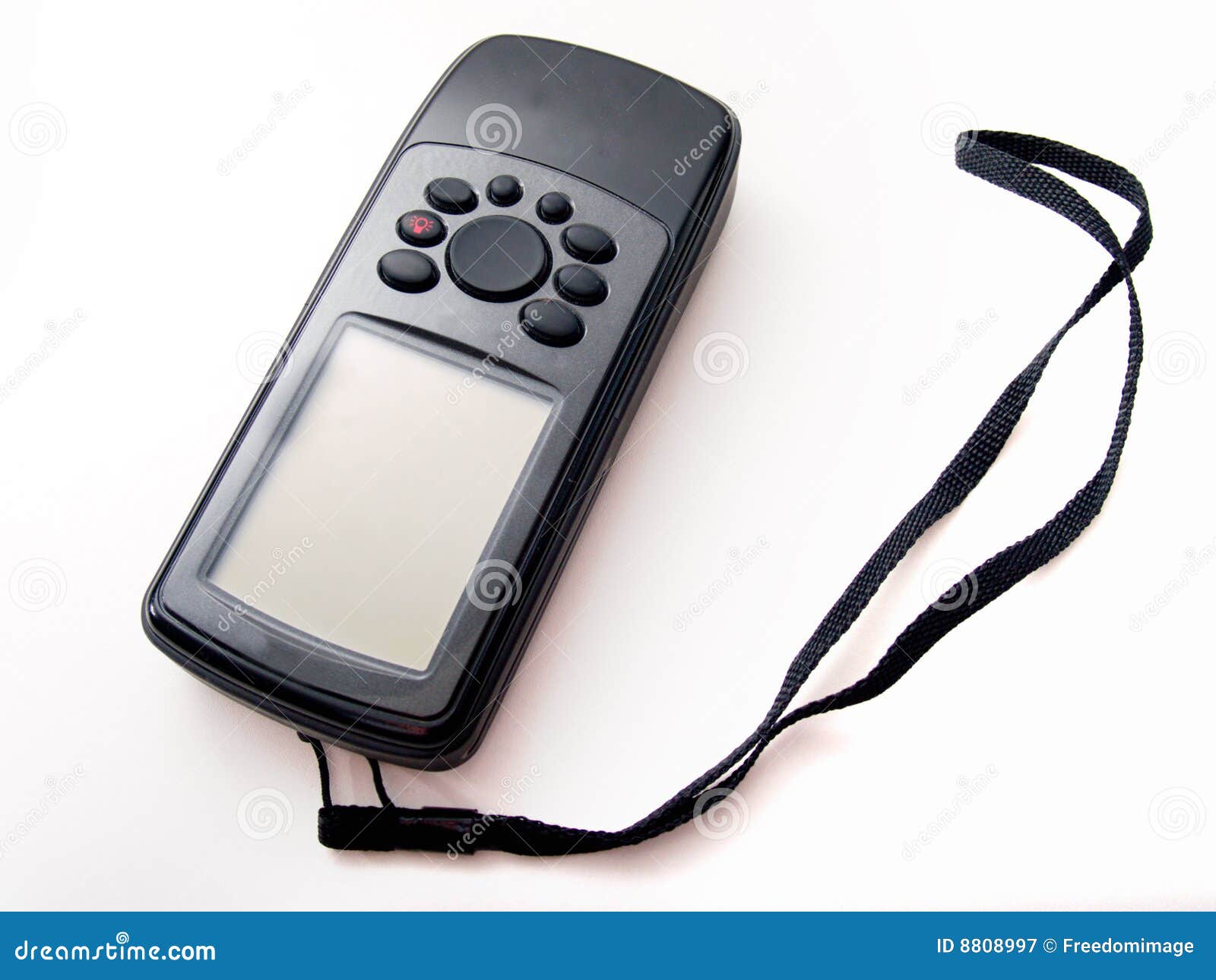 Black Handheld Gps Isolated on White Stock Image - Image of marine ...