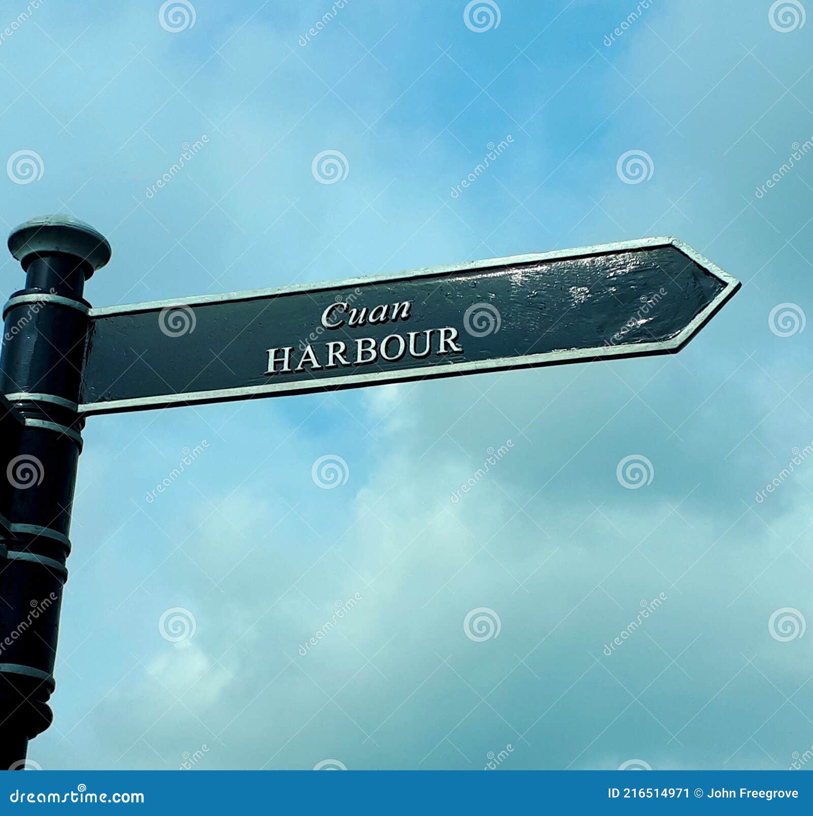 Black harbour sign stock image. Image of advertising - 216514971