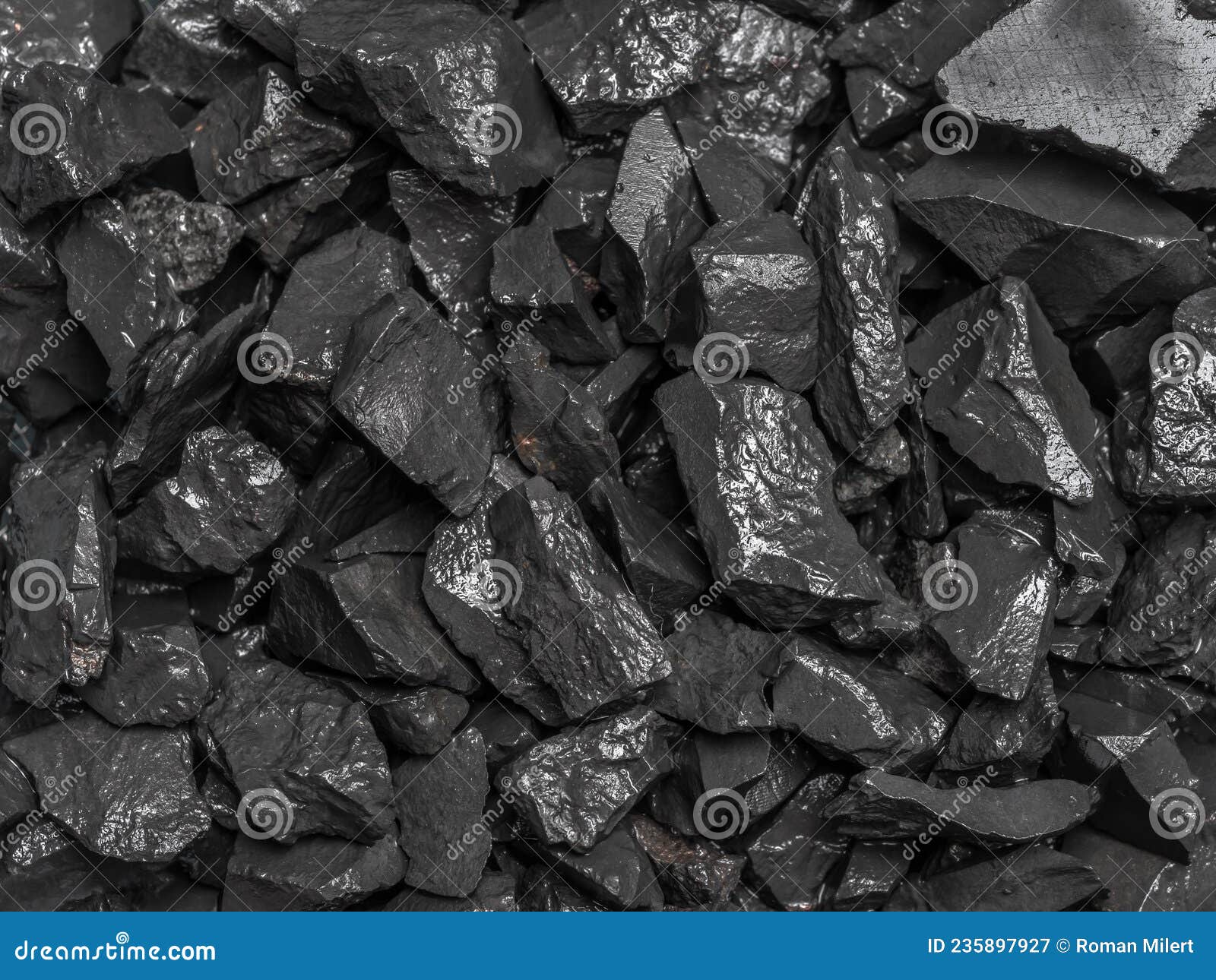 Black Hard Coal Shot from Above Stock Image - Image of coal, lumps ...