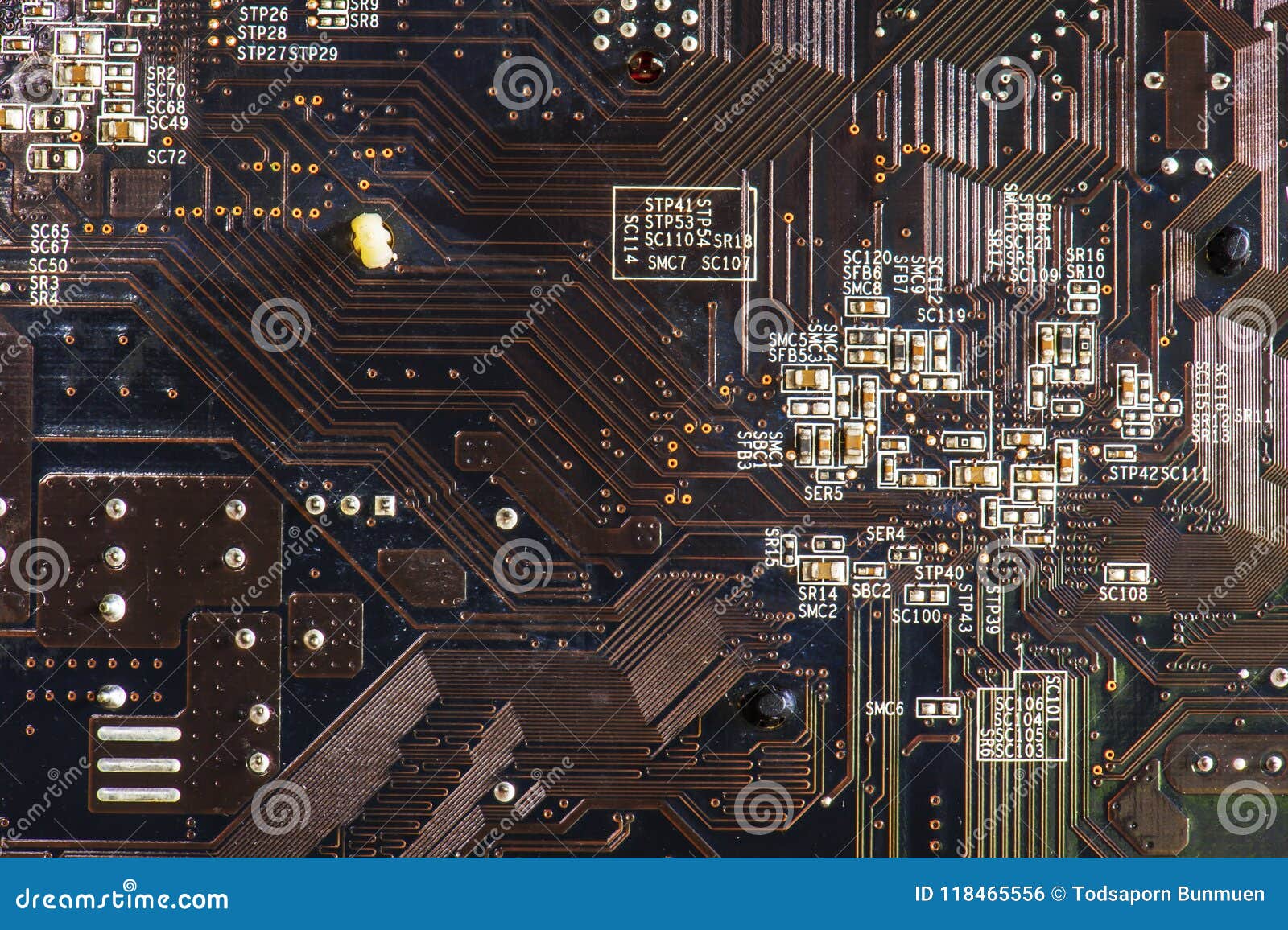 Black Hardware Abstract Electronic Circuit Board Computer Stock Photo ...