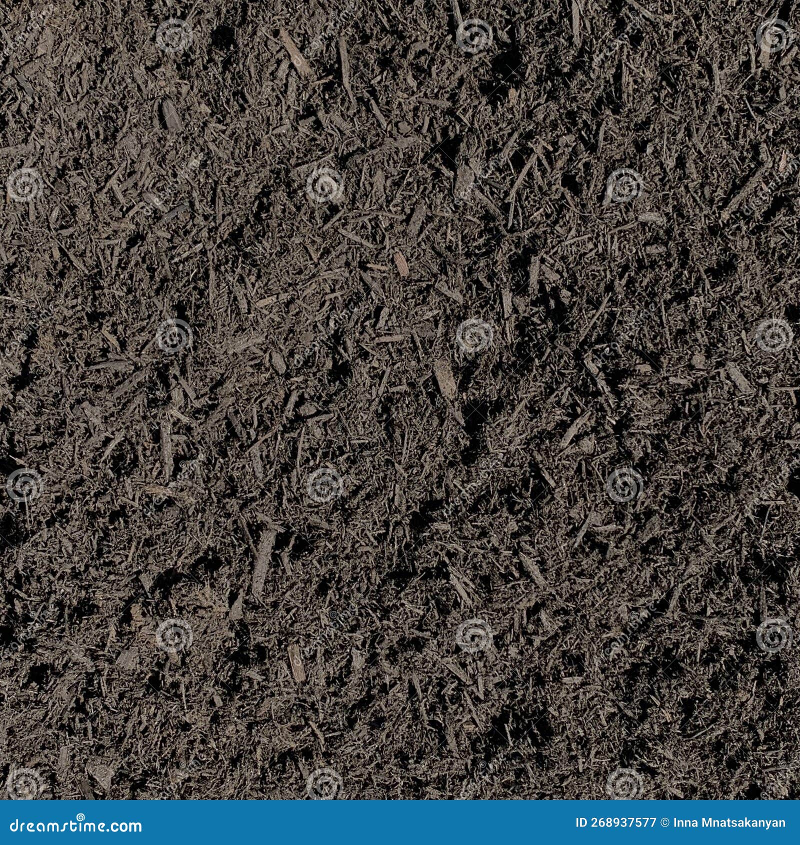 Black Hardwood Mulch Texture Abstract Background Stock Image - Image of ...