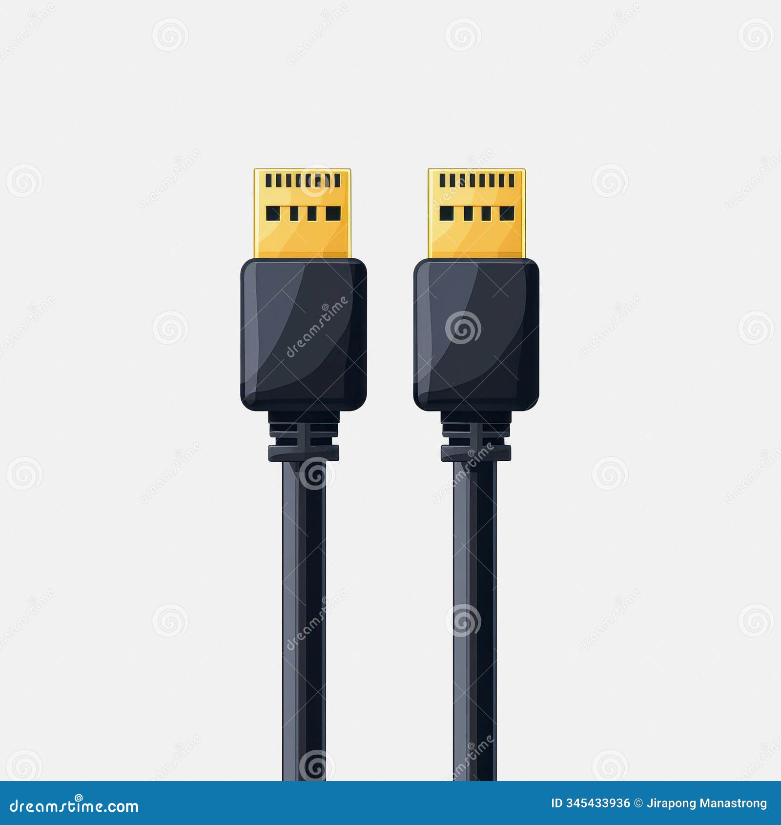 Hdmi Tech Cables Royalty-Free Cartoon | CartoonDealer.com #318233942