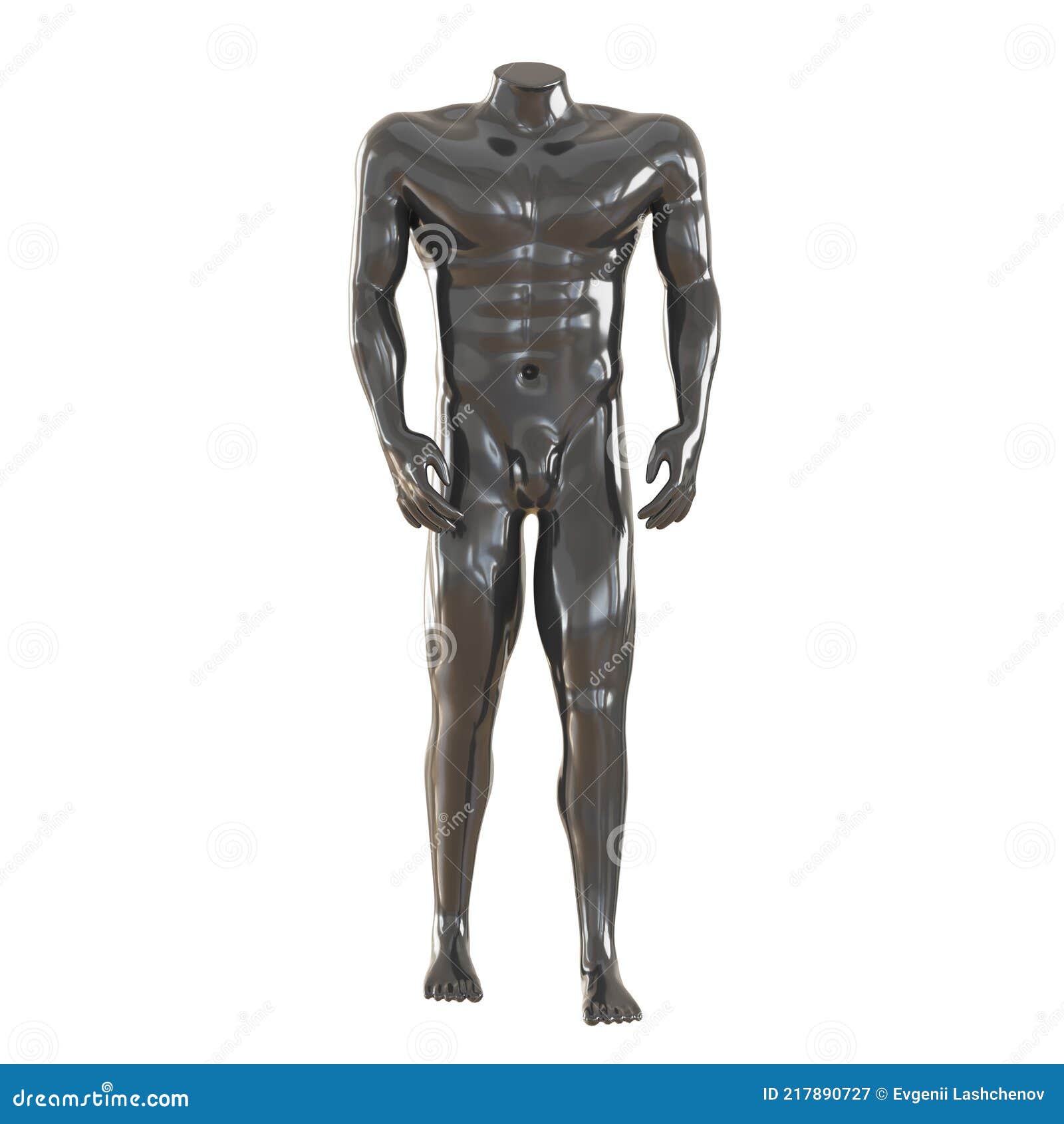 Headless Figure In Denim And Brown Jacket Royalty-Free Stock ...