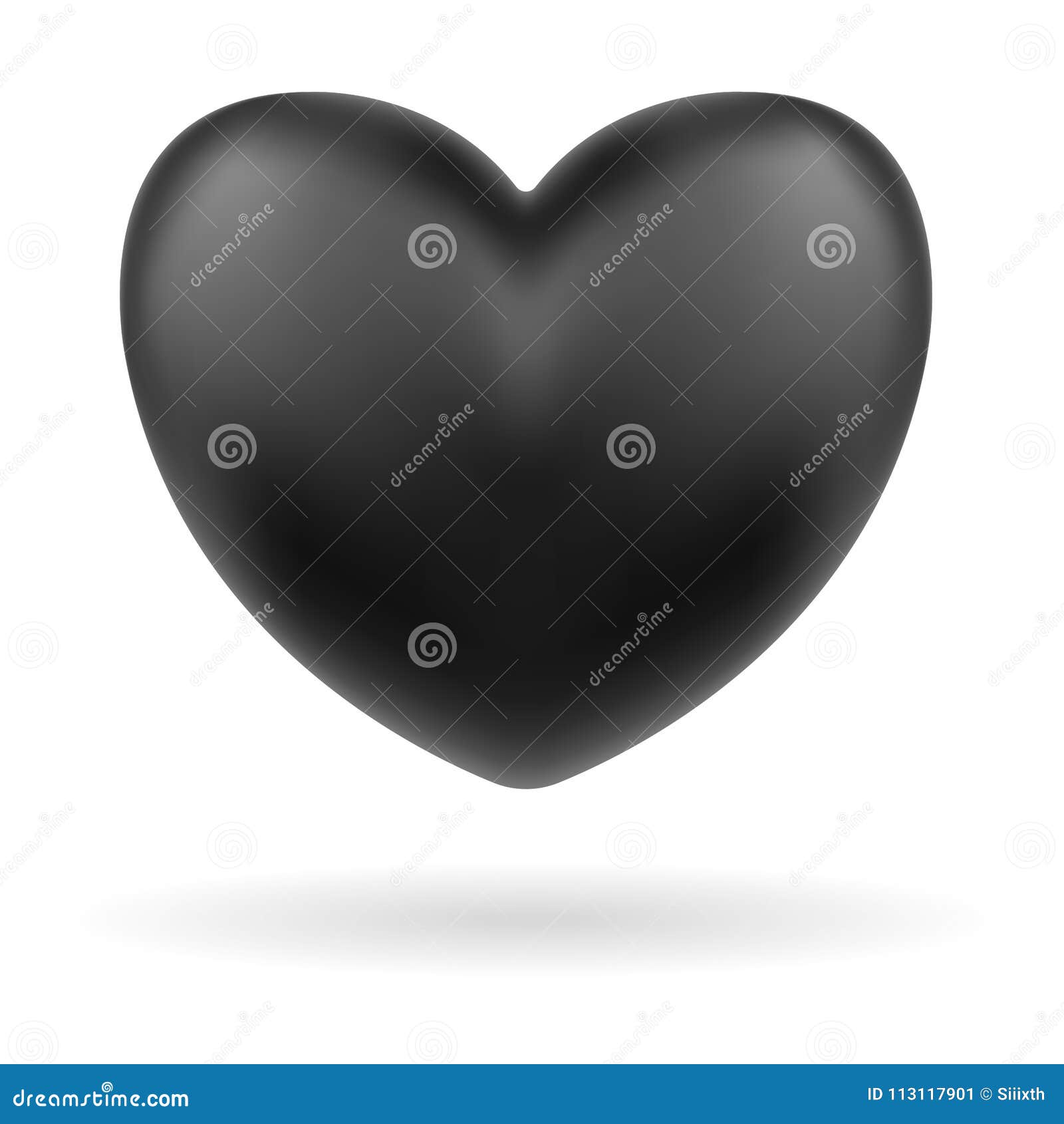 Black Heart Logo Icon on White Background Stock Vector - Illustration ...