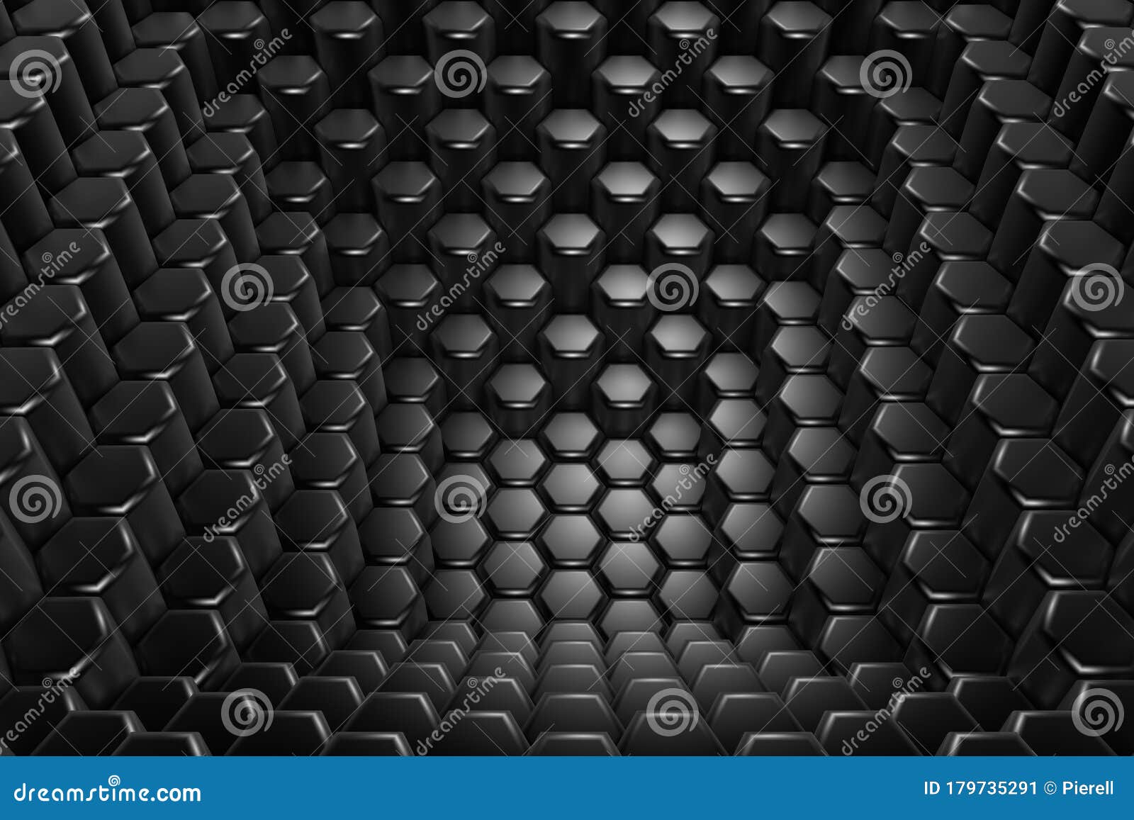Black Hexagon Background. 3d Illustration, 3d Rendering Stock ...