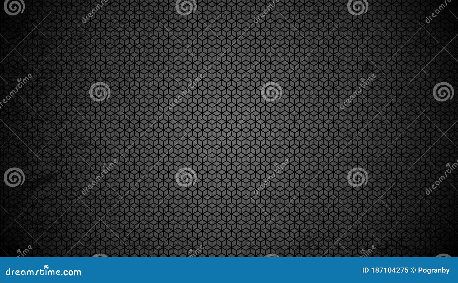 Black Hexagon Background. Dark Gradient Backdrop. Hexagonal Pattern ...