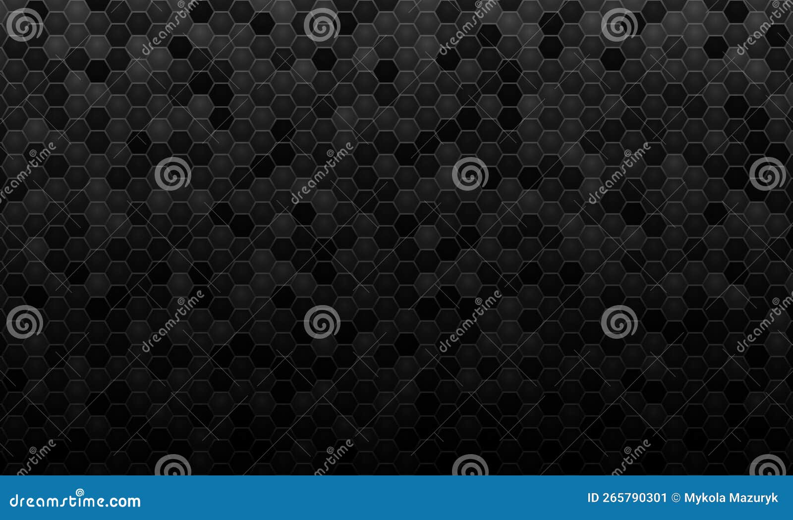 Black Hexagonal Abstract Background with Gradient. Game Grid Wallpaper ...