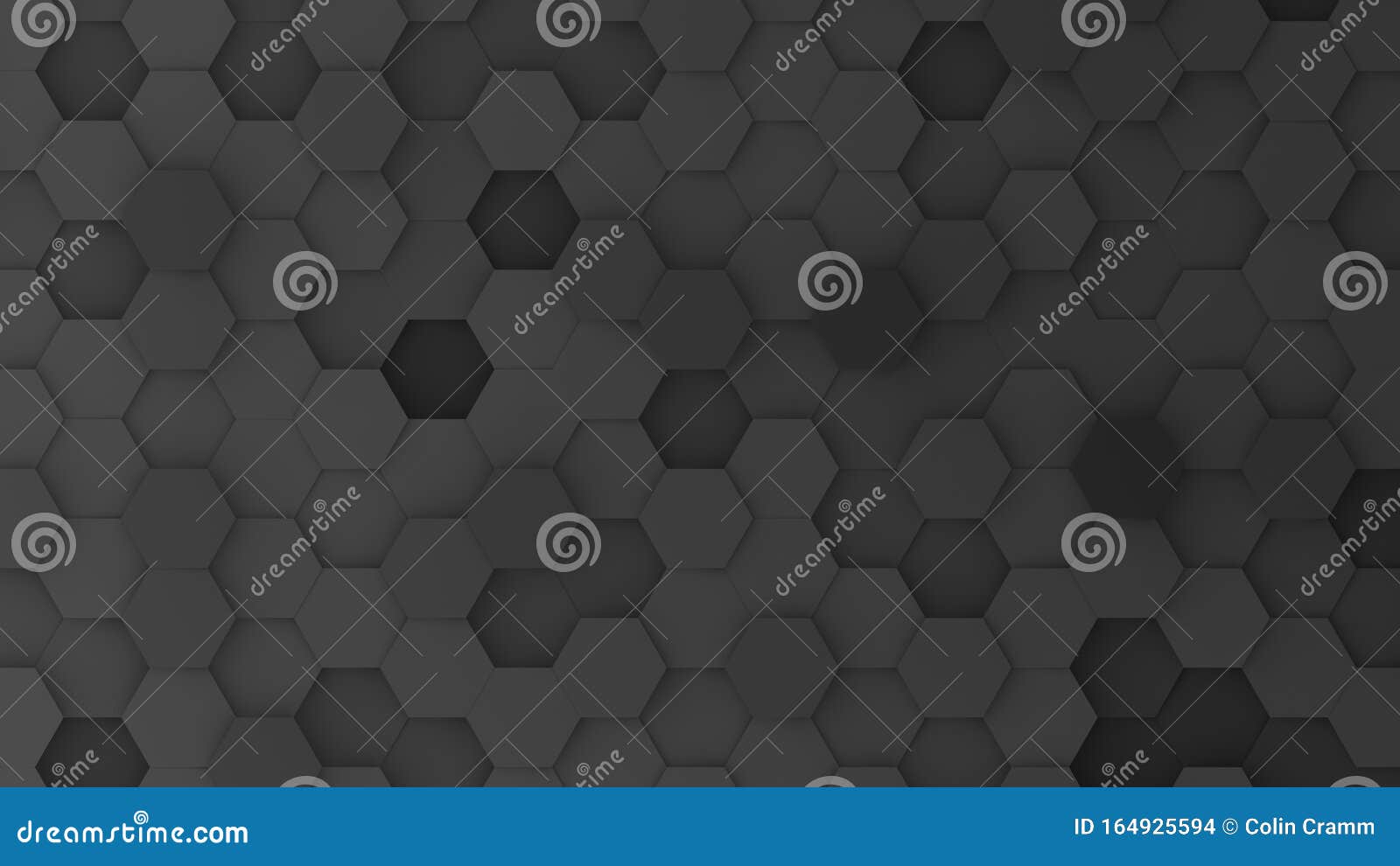 Black Hexagonal Grid Background Stock Illustration - Illustration of ...