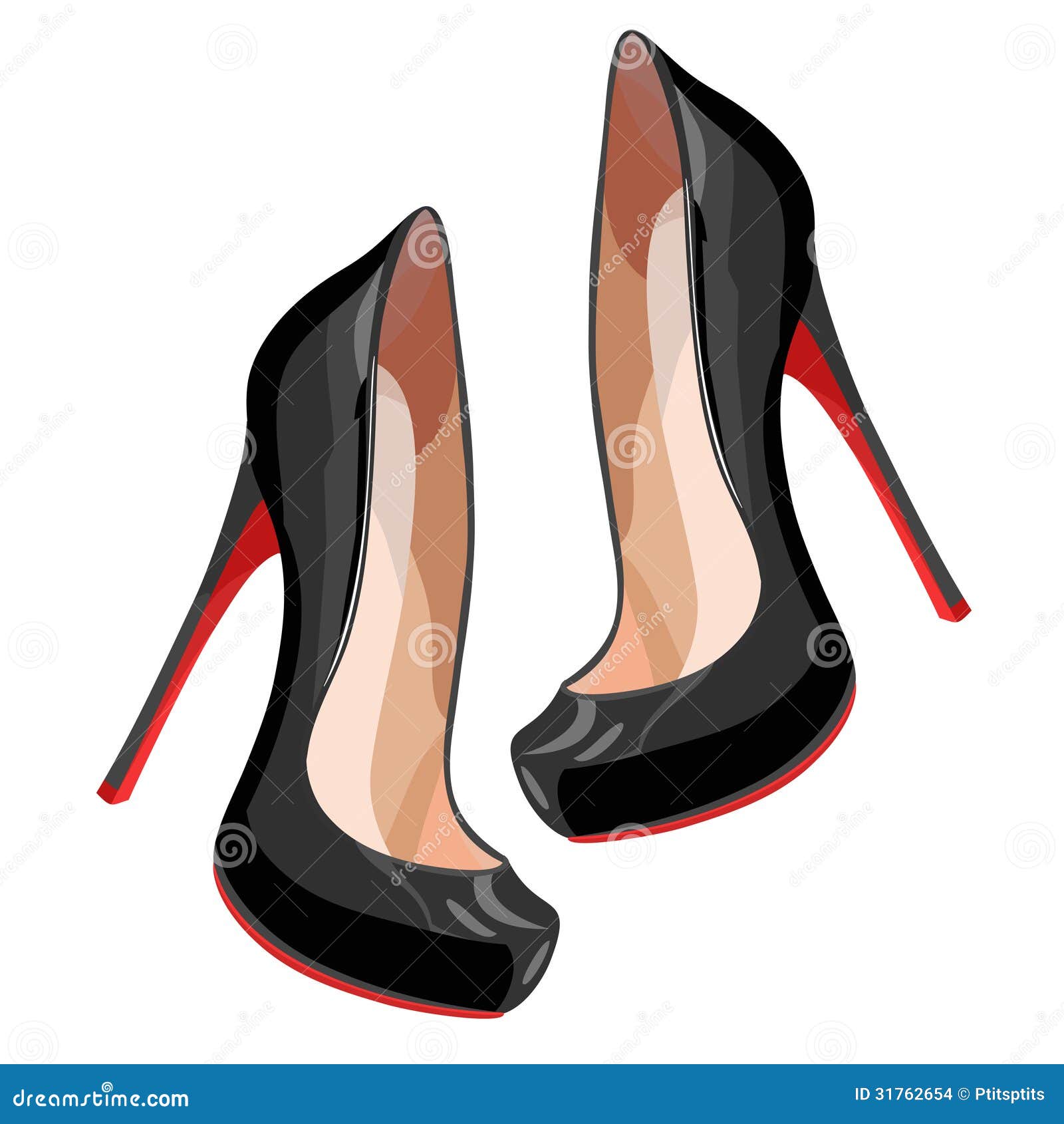 Black High Heel Shoes Royalty-Free Stock Photography | CartoonDealer ...