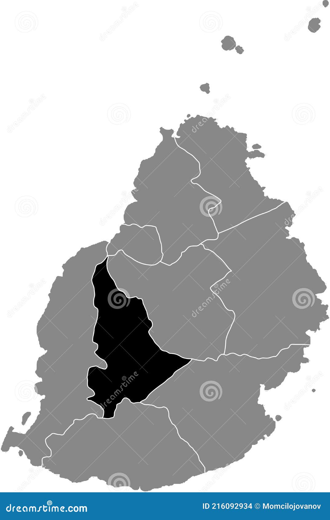 Location Of Mauritius On The World Map With Enlarged Map Of Mauritius ...