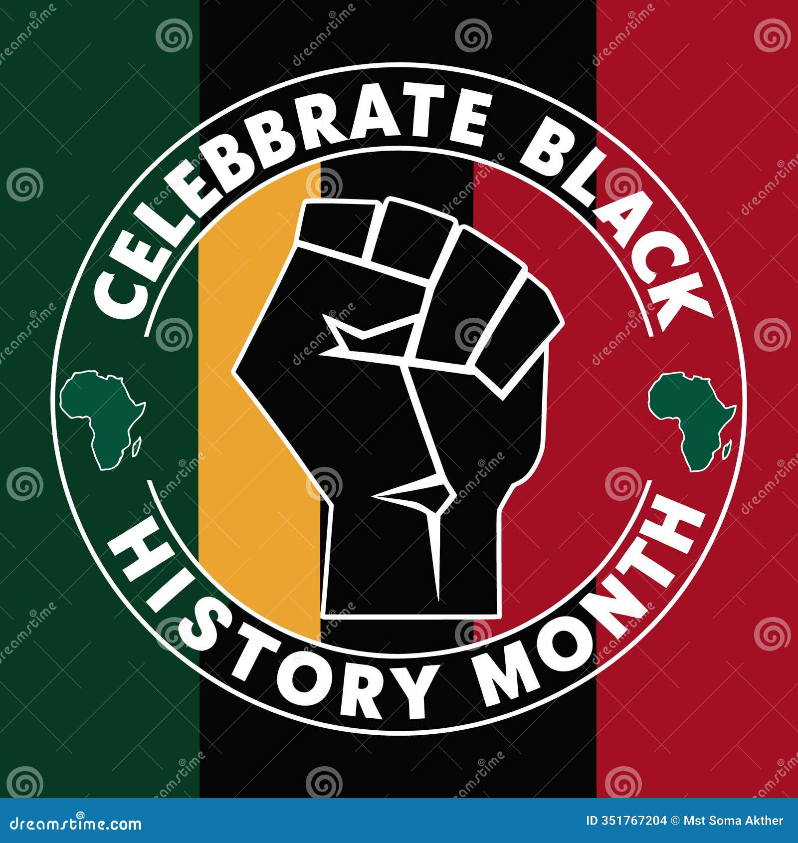 Black History Month Honoring the Past, Inspiring the Future 4 Stock ...