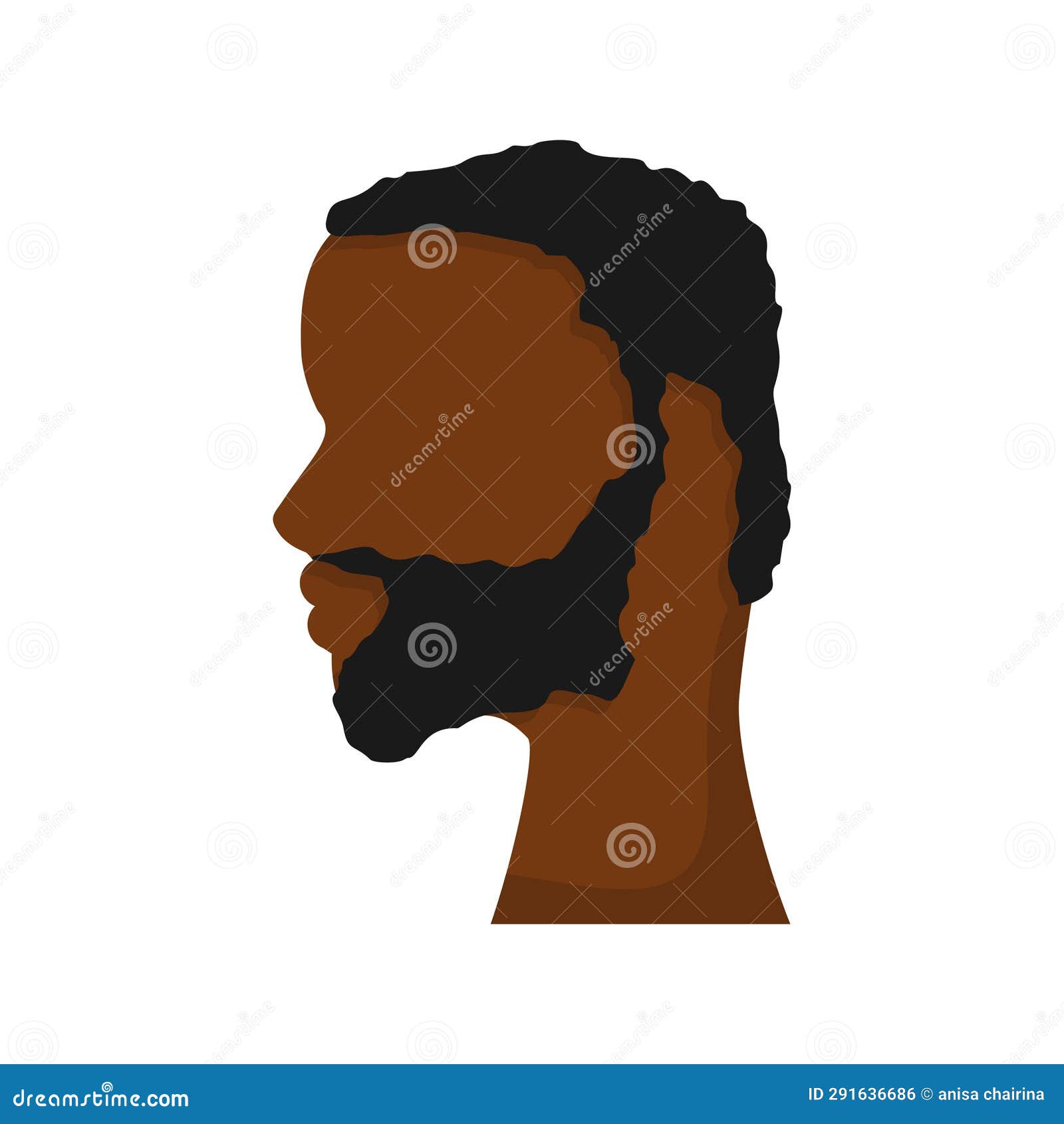 Black History Month Silhouette Element Vector Design Stock Vector ...