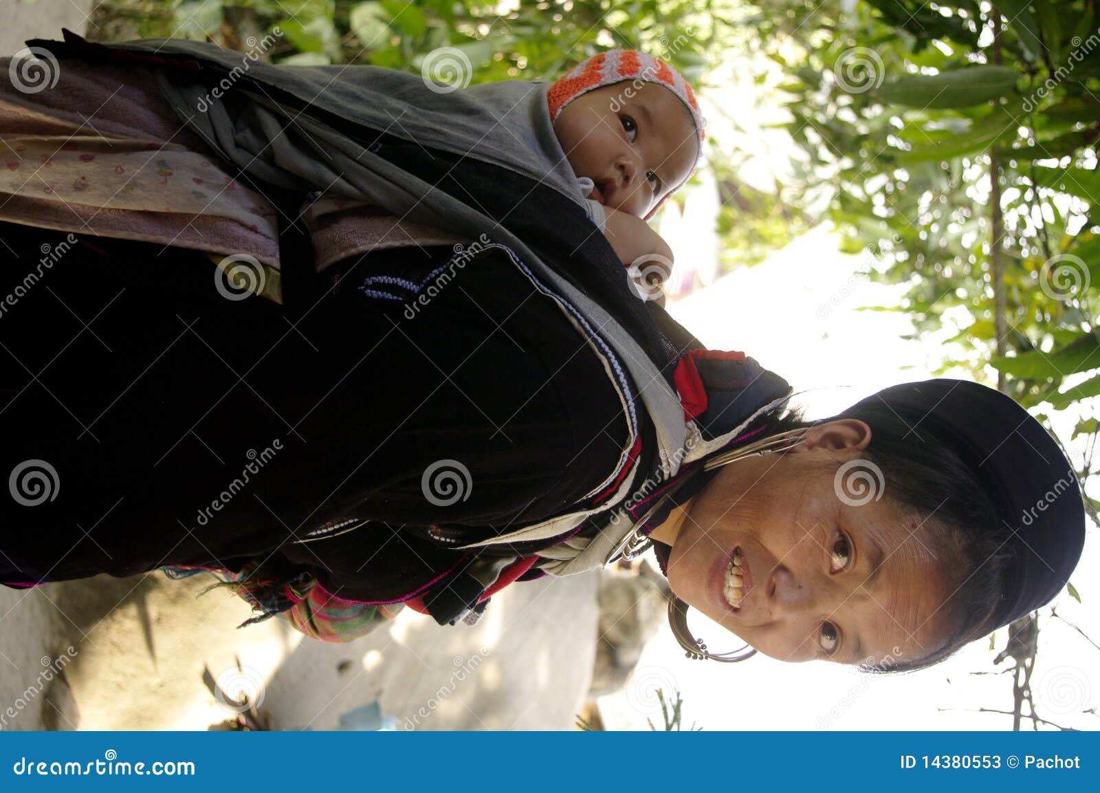 Black Hmong Ethnic Woman and Baby Editorial Stock Photo - Image of ...