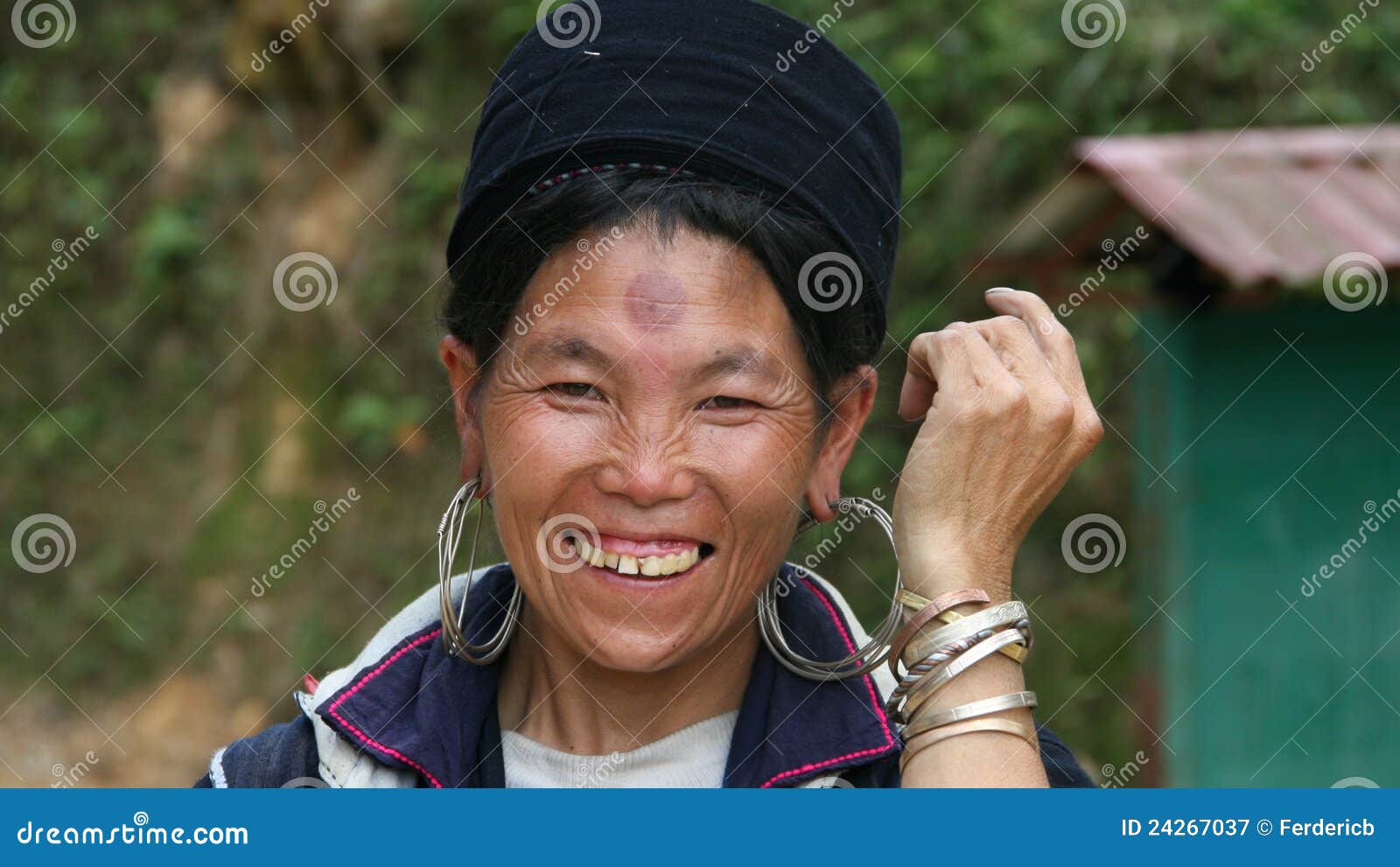 Black Hmong smile editorial photography. Image of jewel - 24267037